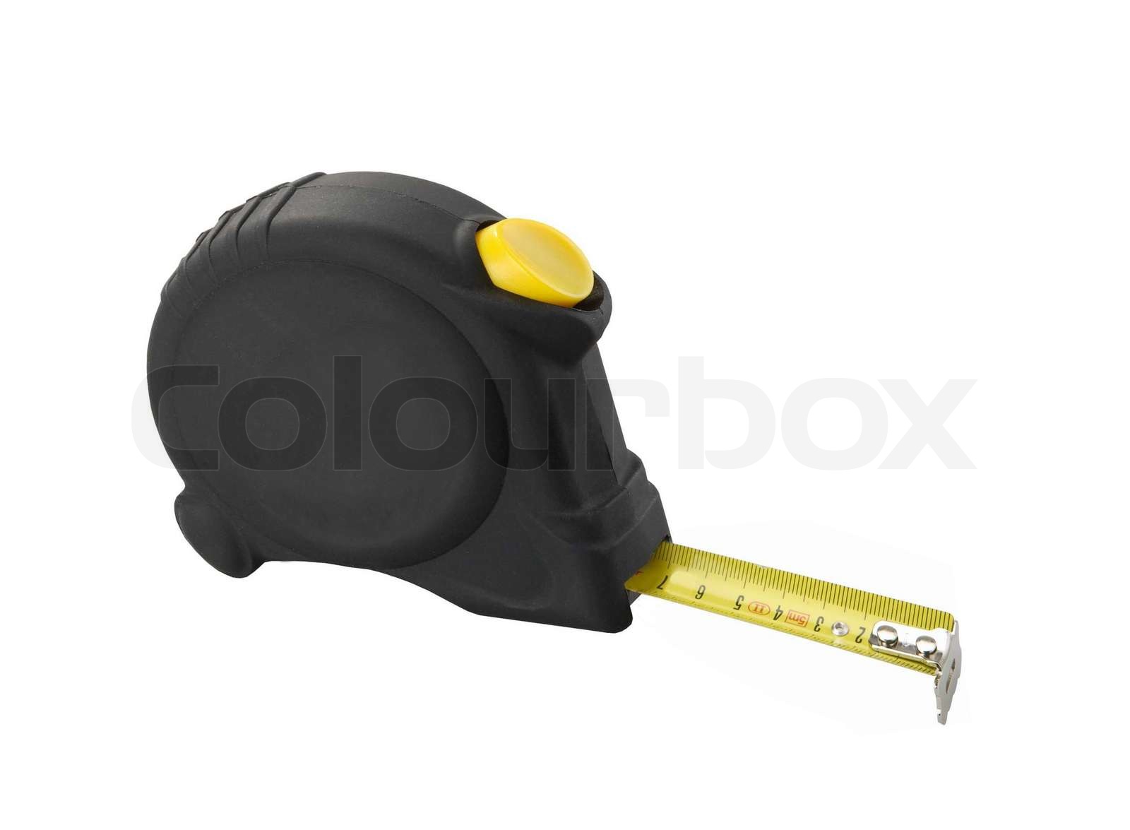 Measuring roulette isolated on white | Stock image | Colourbox