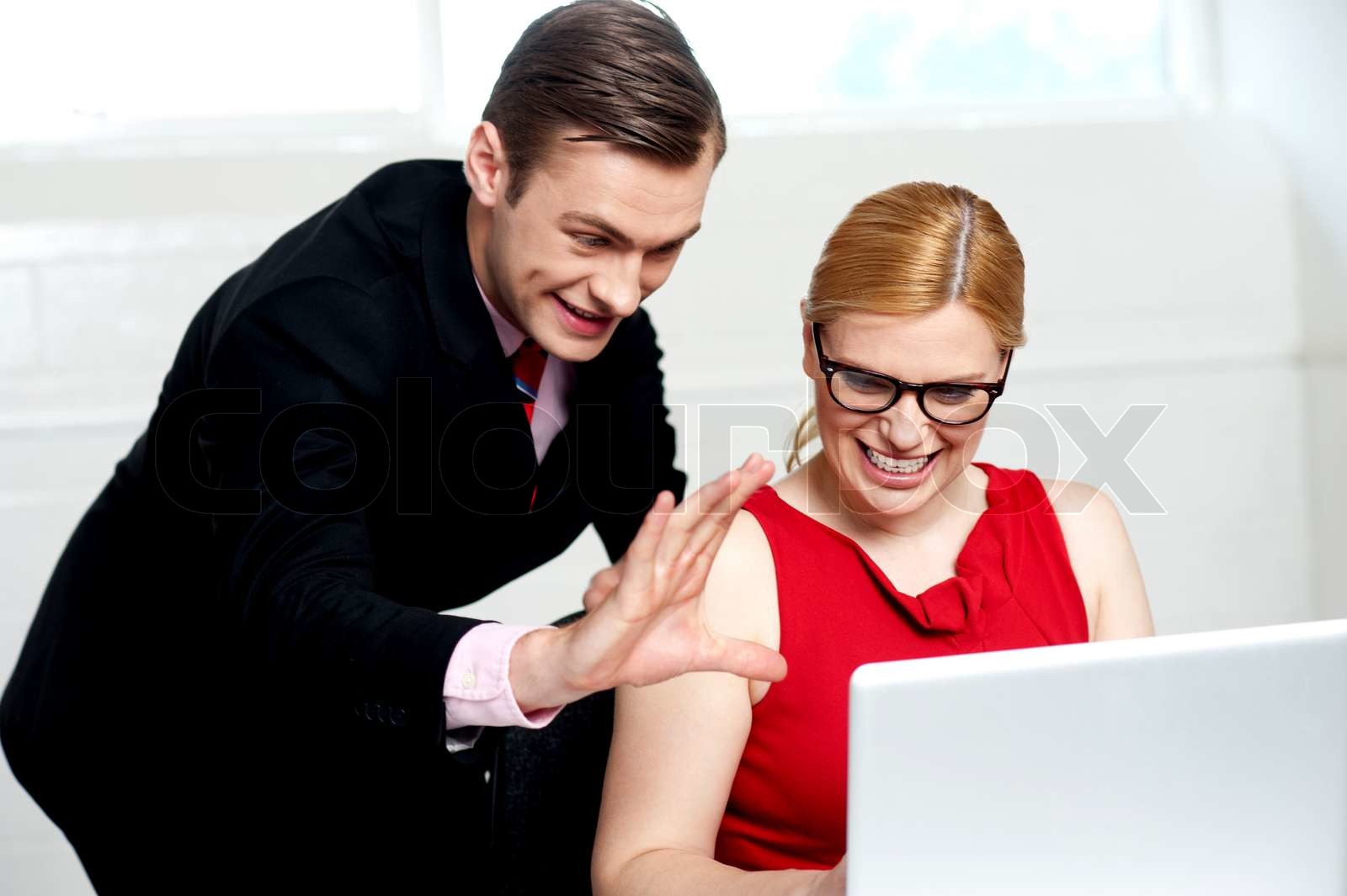 Business people having fun at work | Stock image | Colourbox