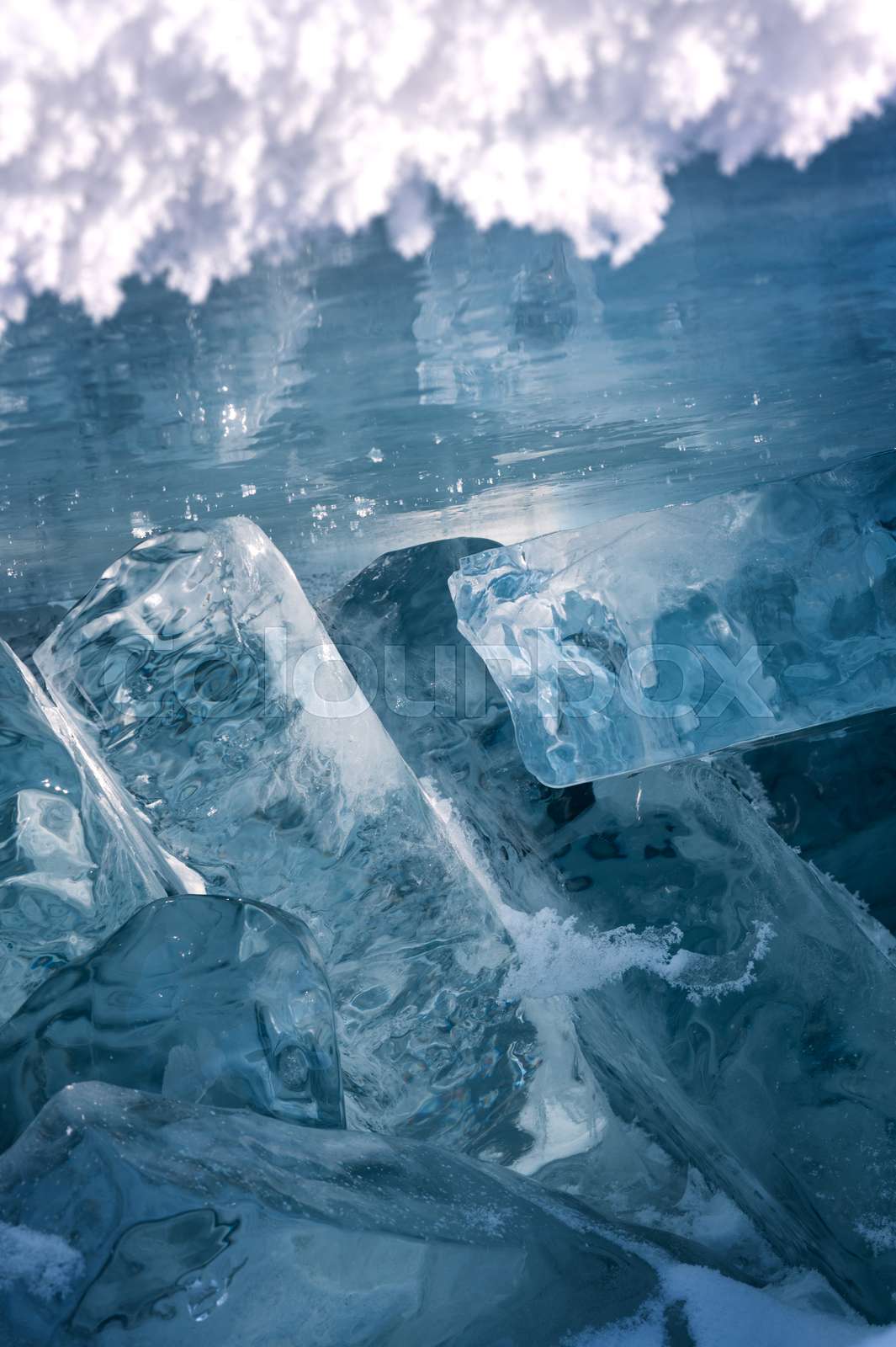 Baikal lake by winter in Siberia | Stock image | Colourbox