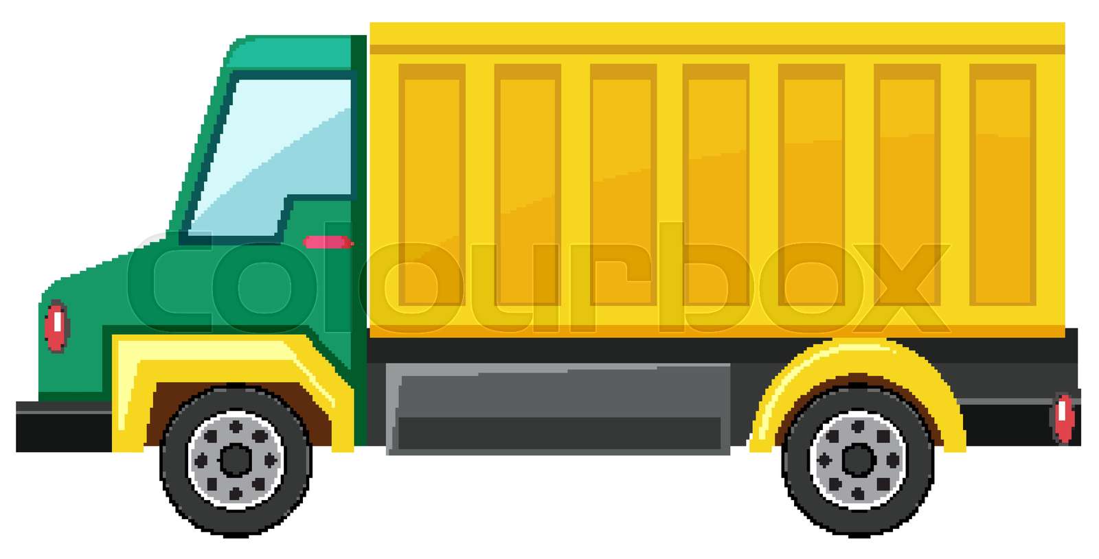 lastbil, krammedyr, tegning | Stock vektor | Colourbox