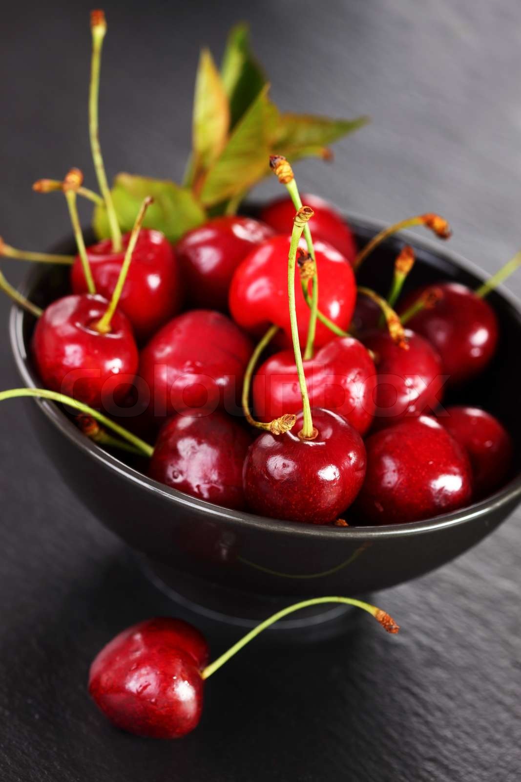 Fresh cherries | Stock image | Colourbox