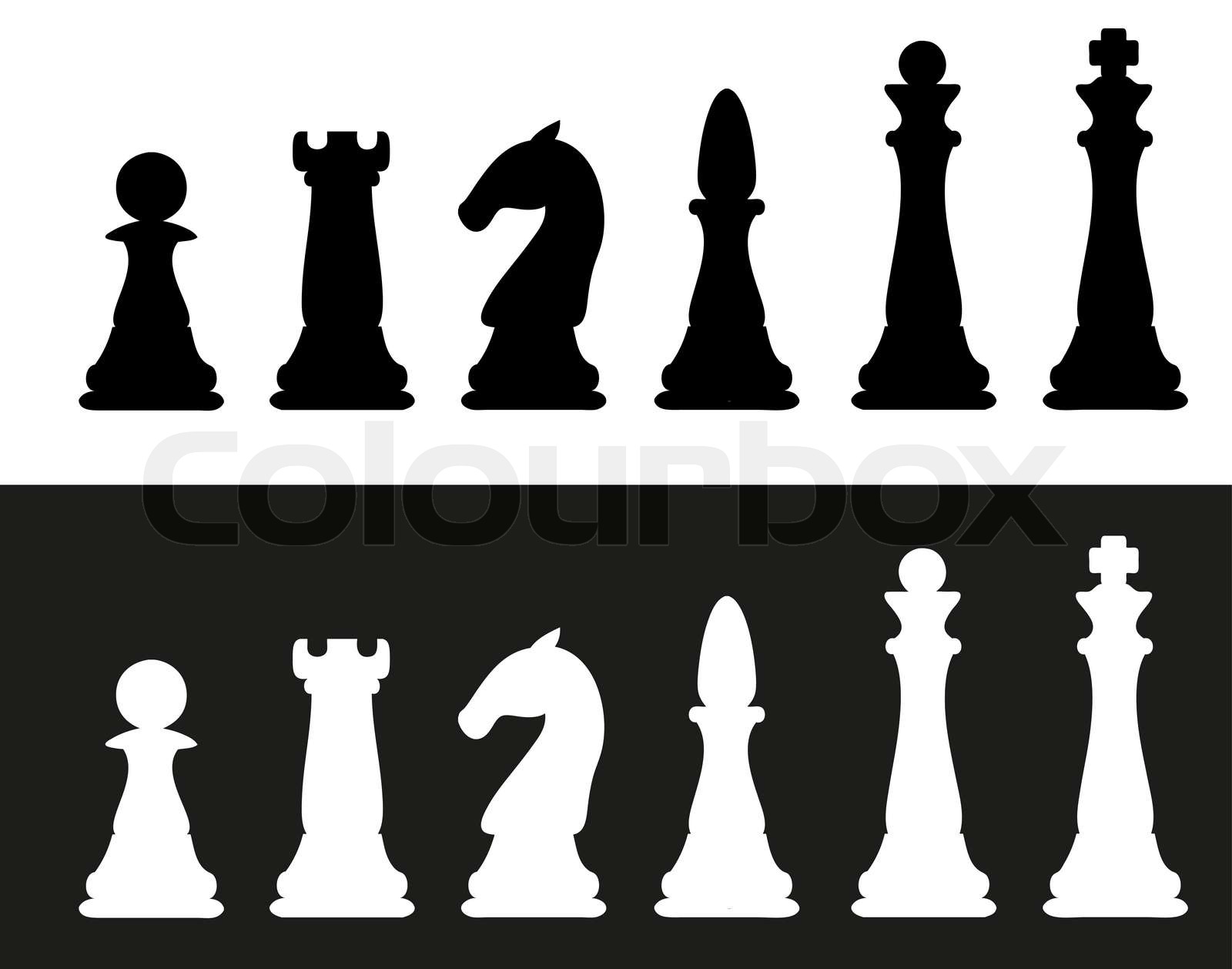 chess pieces vector illustration | Stock vector | Colourbox