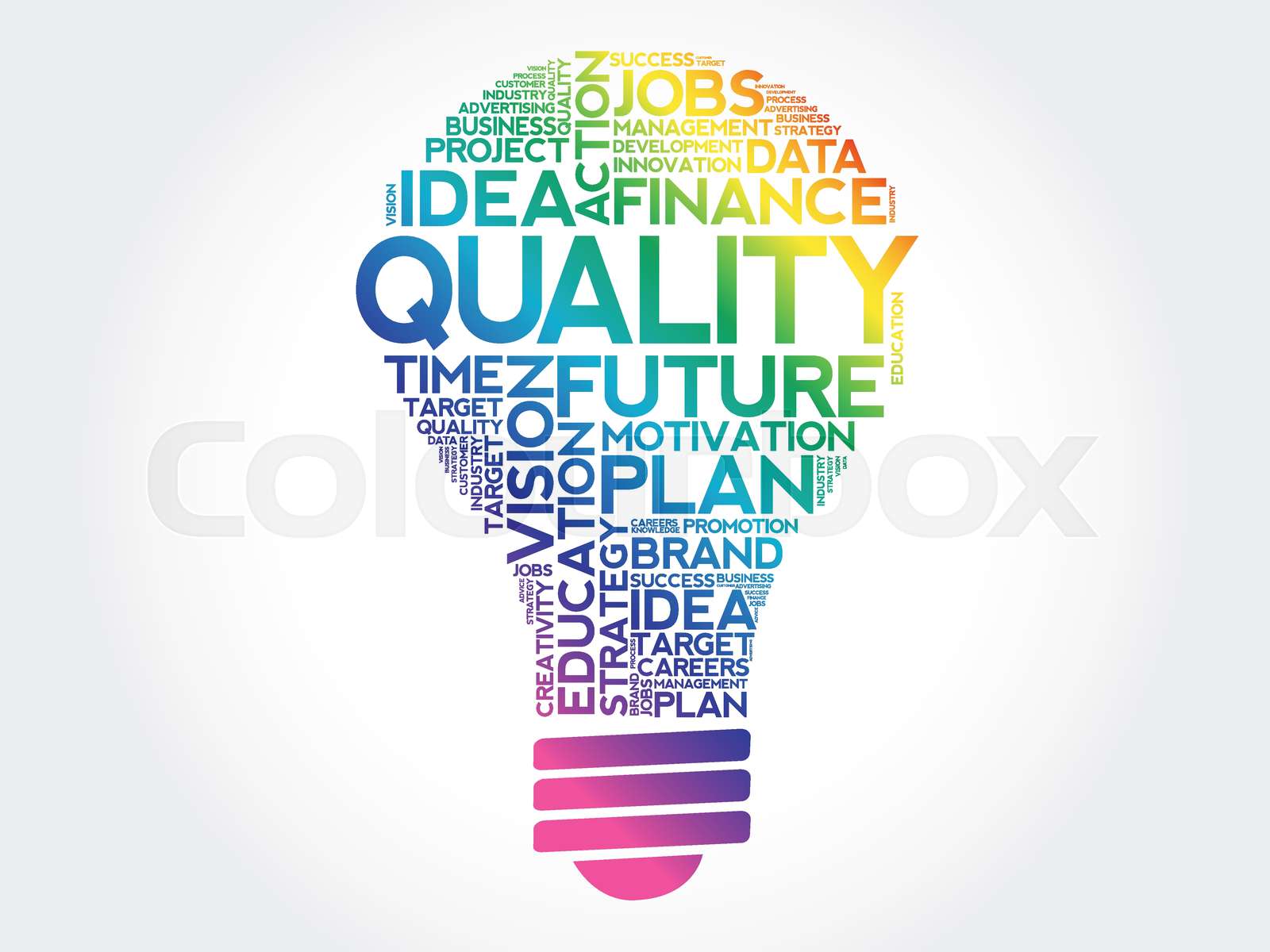 QUALITY bulb word cloud collage | Stock vector | Colourbox