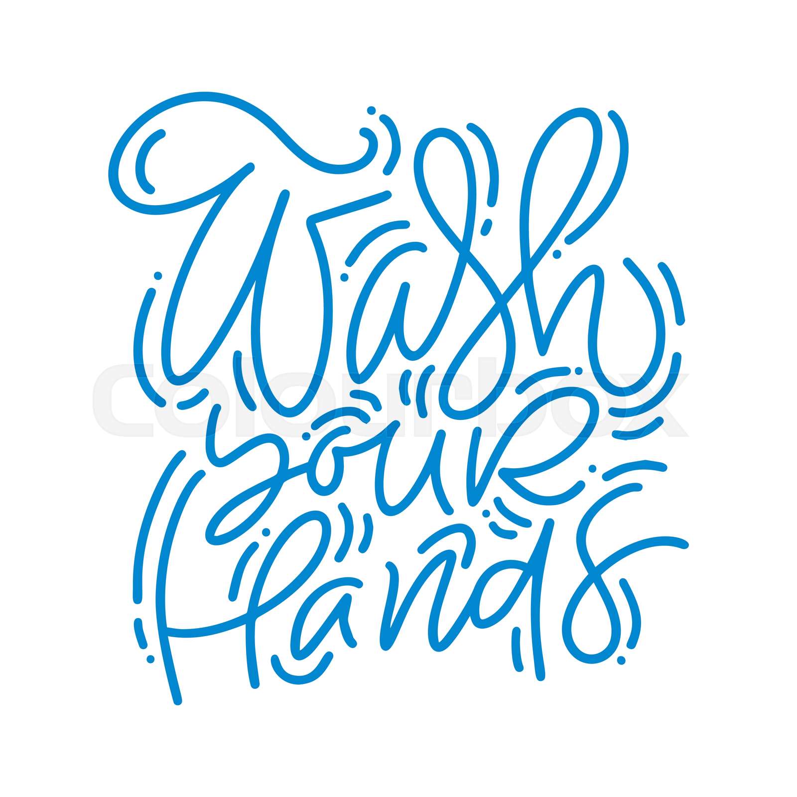 Coronavirus Covid-19, quarantine motivational poster. Wash your hands ...