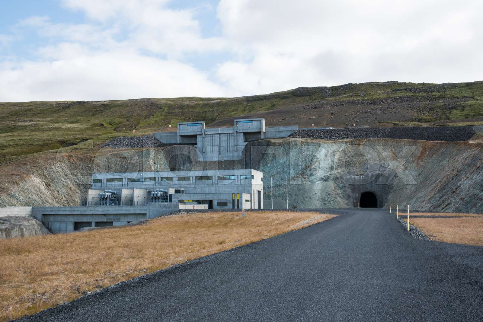 Budarhals hydroelectric power plant in Iceland | Stock image | Colourbox