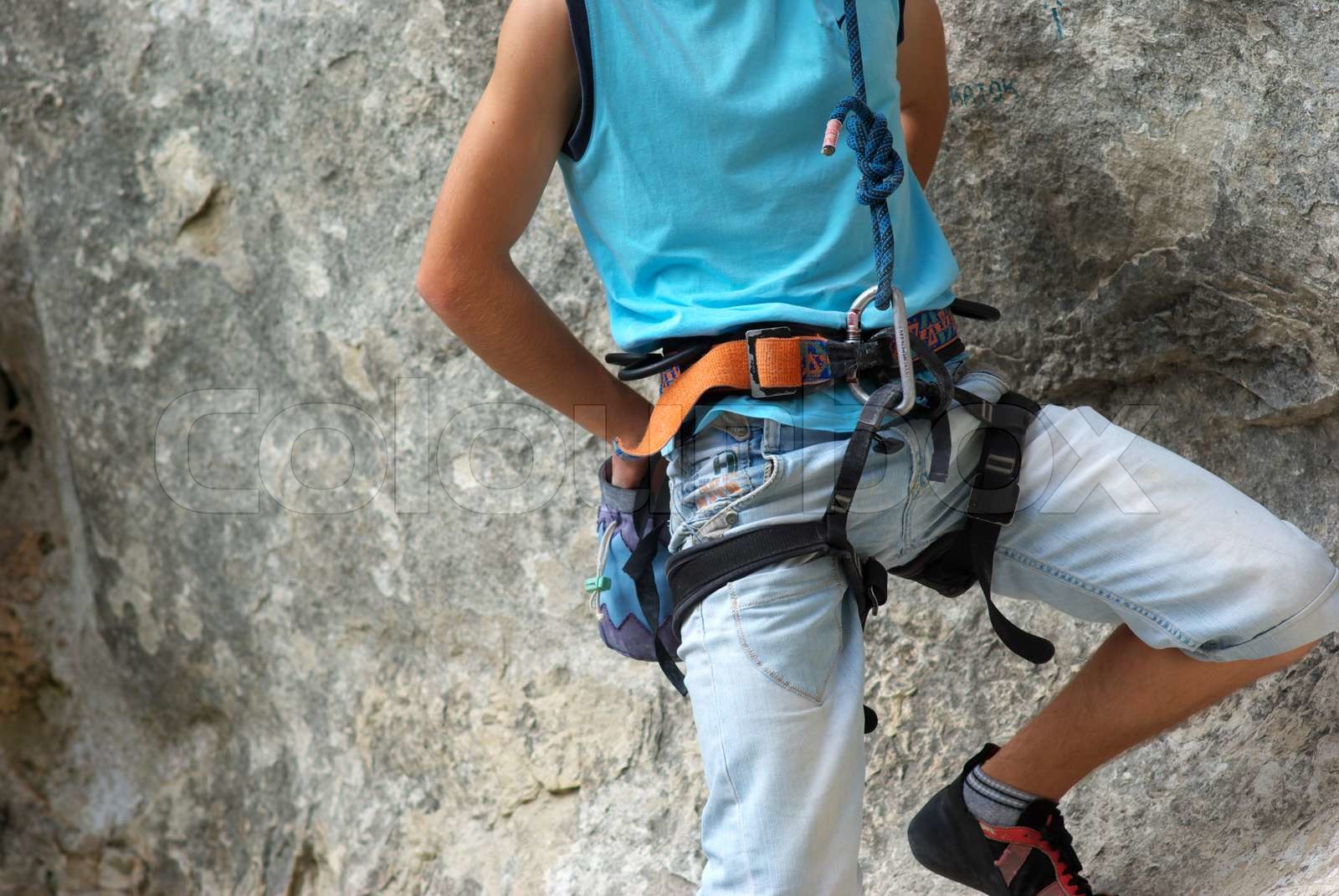 Body of climber | Stock image | Colourbox