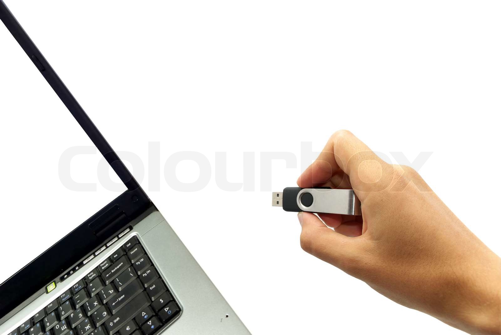 Connect to laptop | Stock image | Colourbox