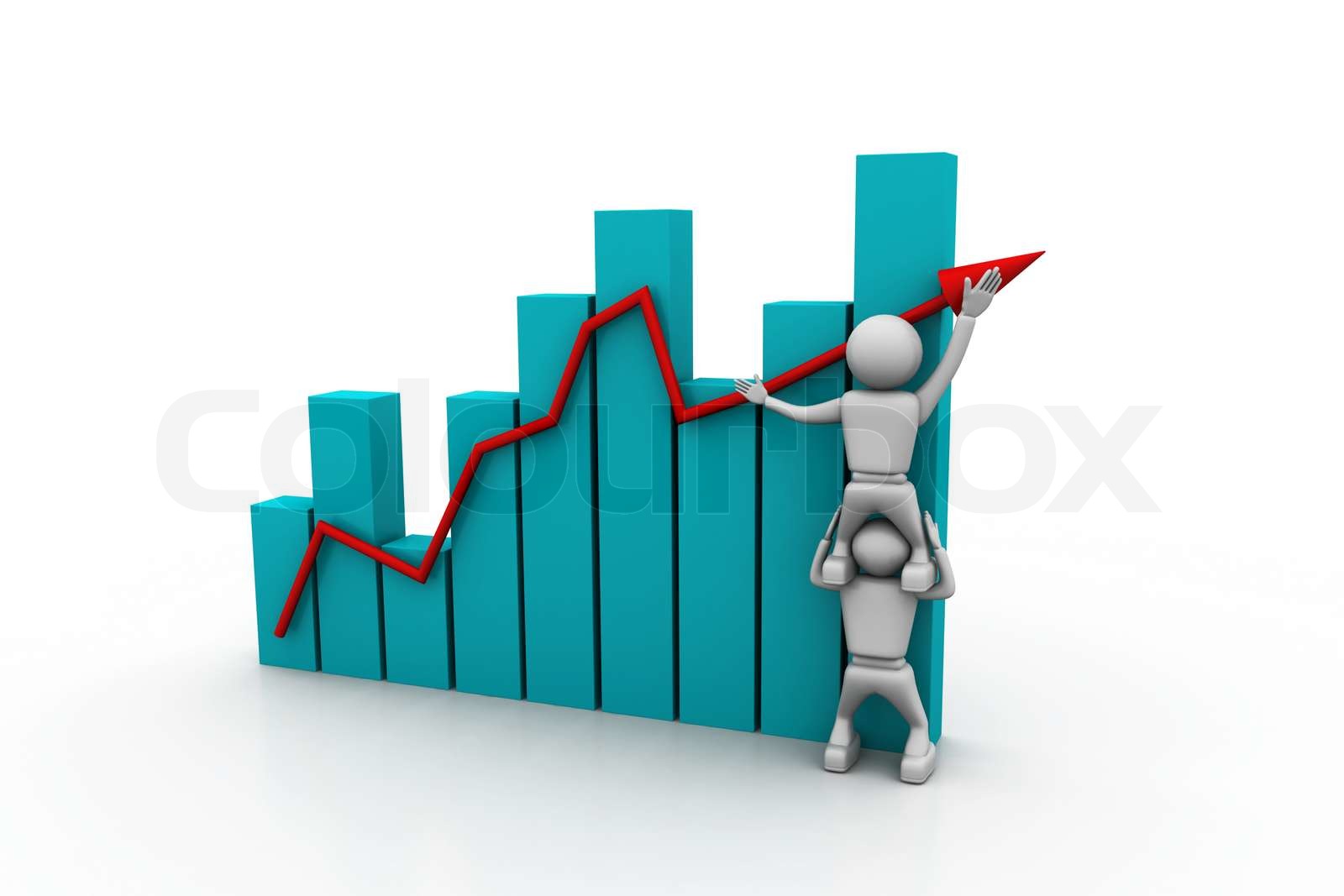 positiv, graf, mand | Stock foto | Colourbox