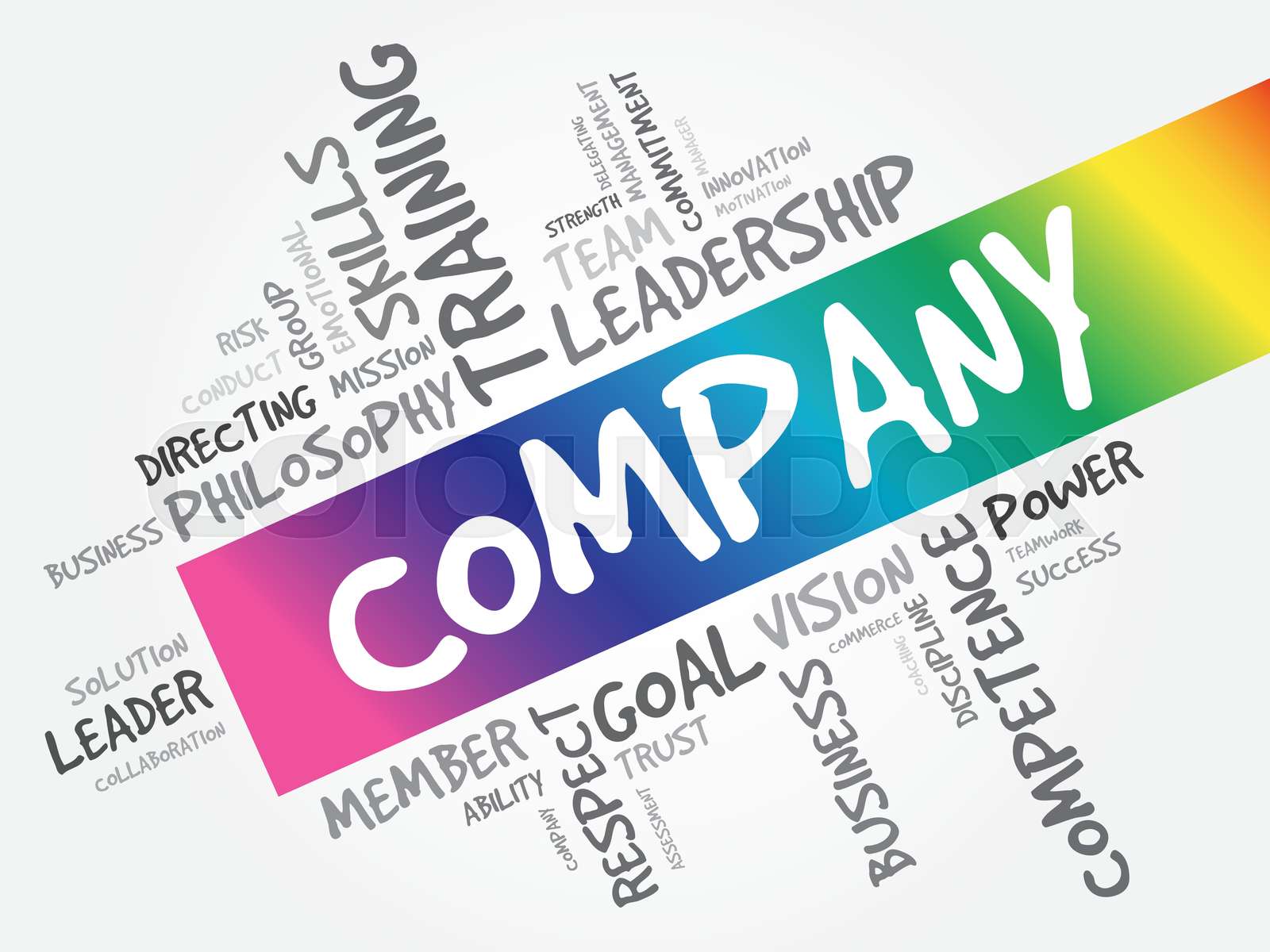 Company word cloud collage | Stock vector | Colourbox