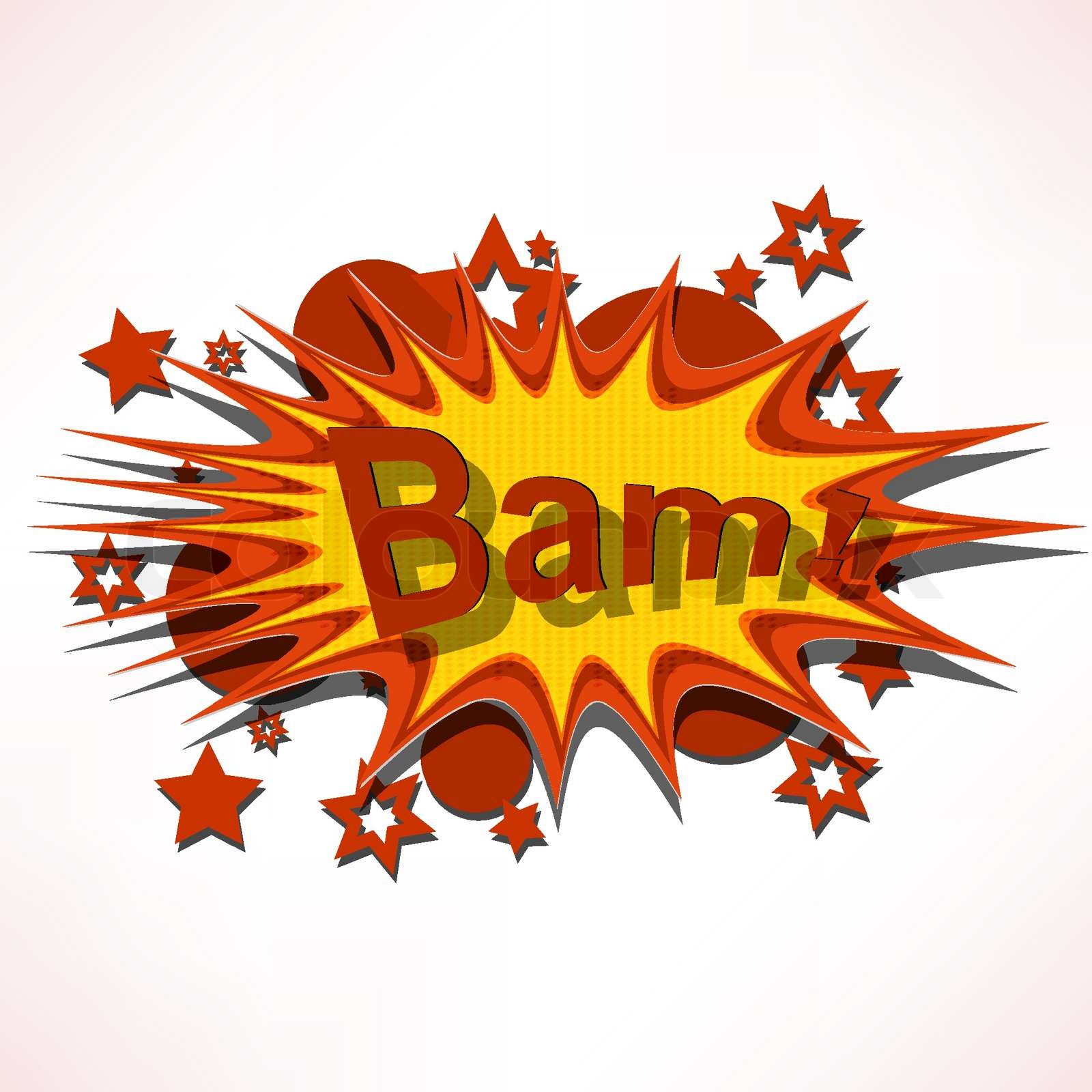 Bam Comic book explosion | Stock vector | Colourbox