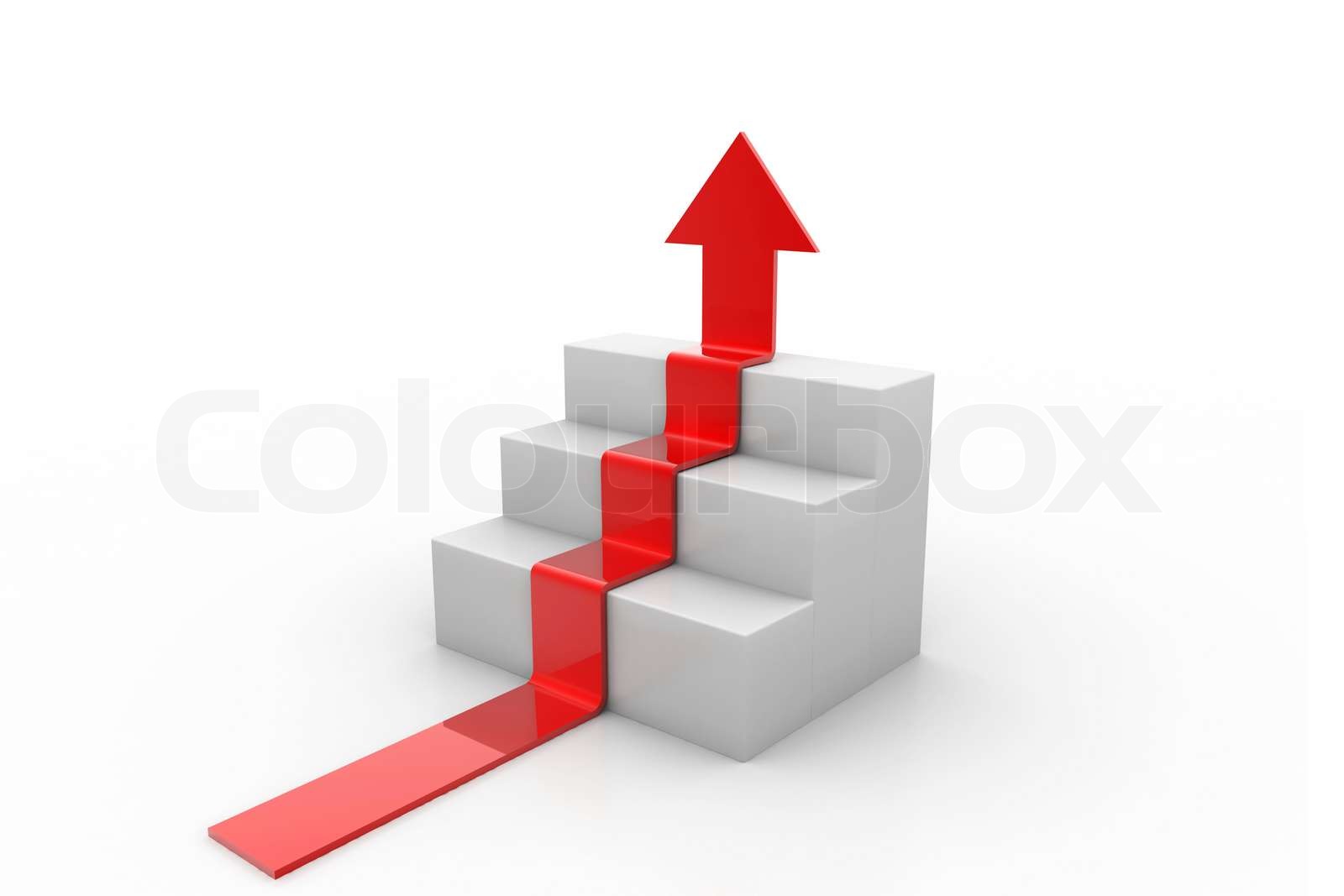 Arrow upstairs | Stock image | Colourbox