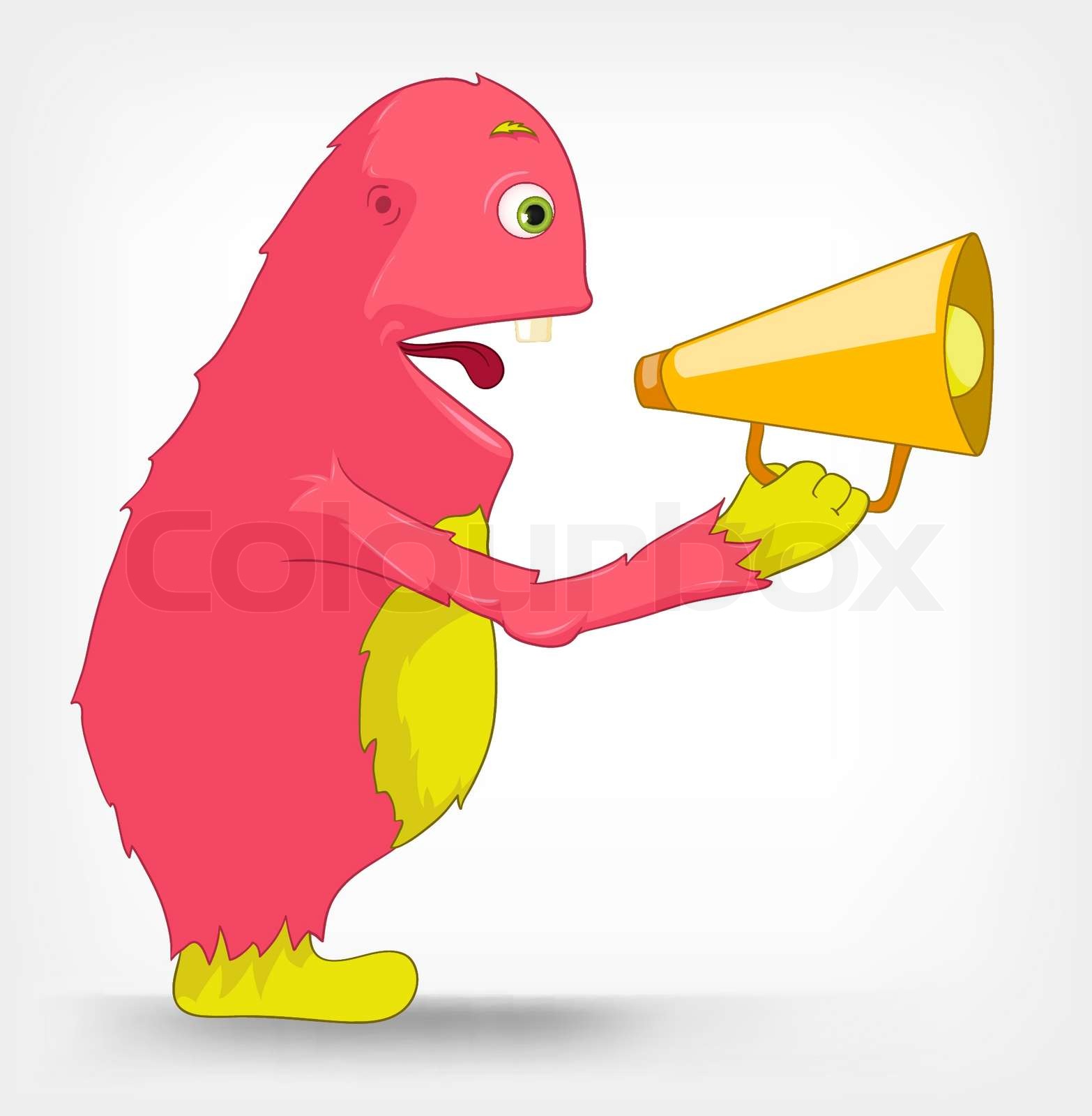 Funny Monster Speaker | Stock vector | Colourbox