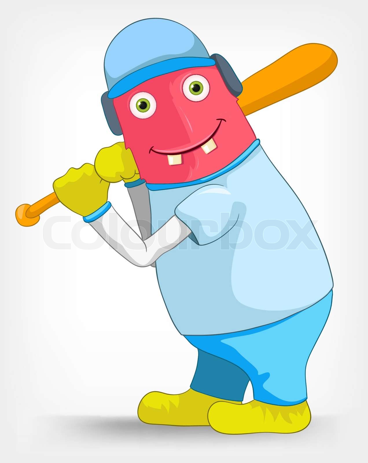 Funny Monster Baseball | Stock vector | Colourbox
