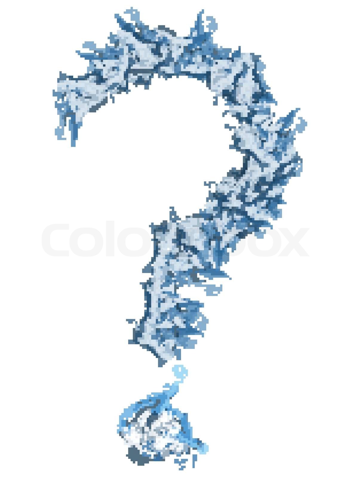 water question mark | Stock vector | Colourbox