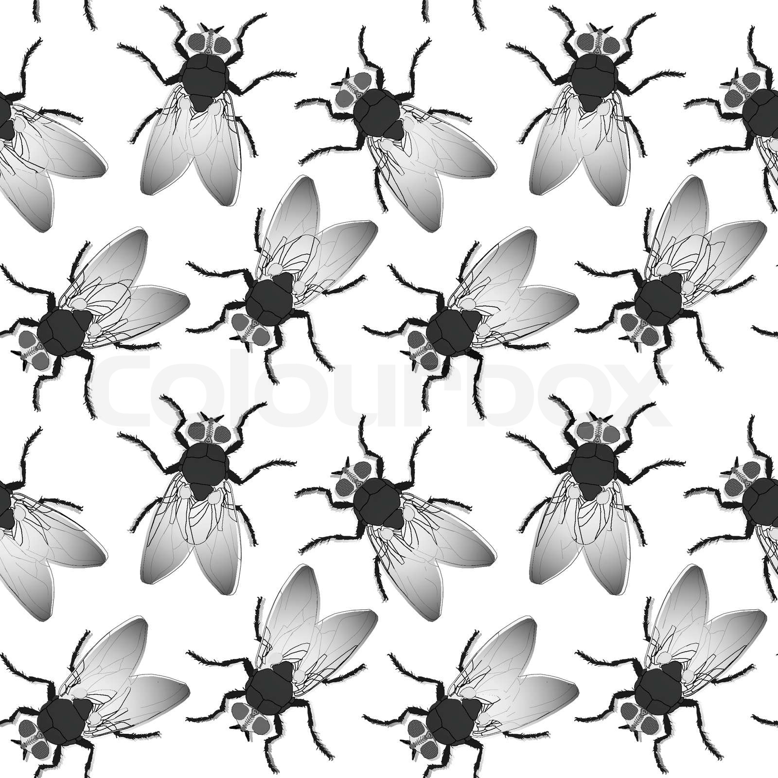 fly seamless texture | Stock vector | Colourbox