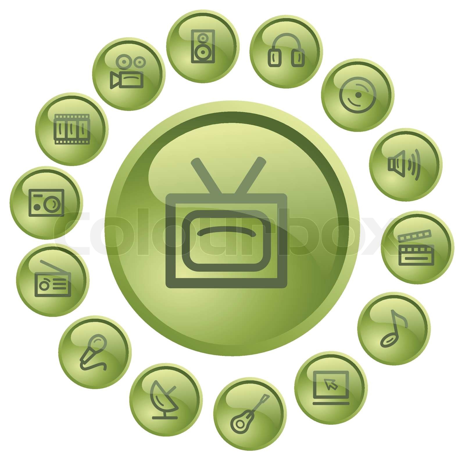 vektor, multimedia, koncept | Stock vektor | Colourbox