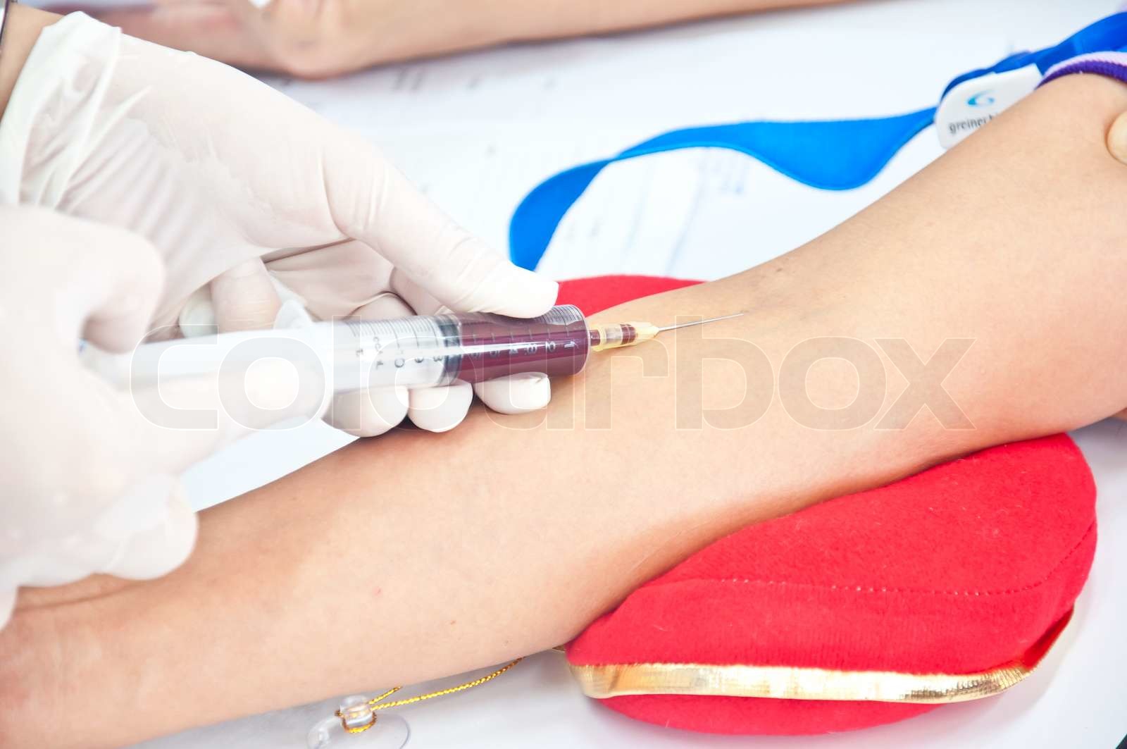 syringe for test blood and examination | Stock image | Colourbox