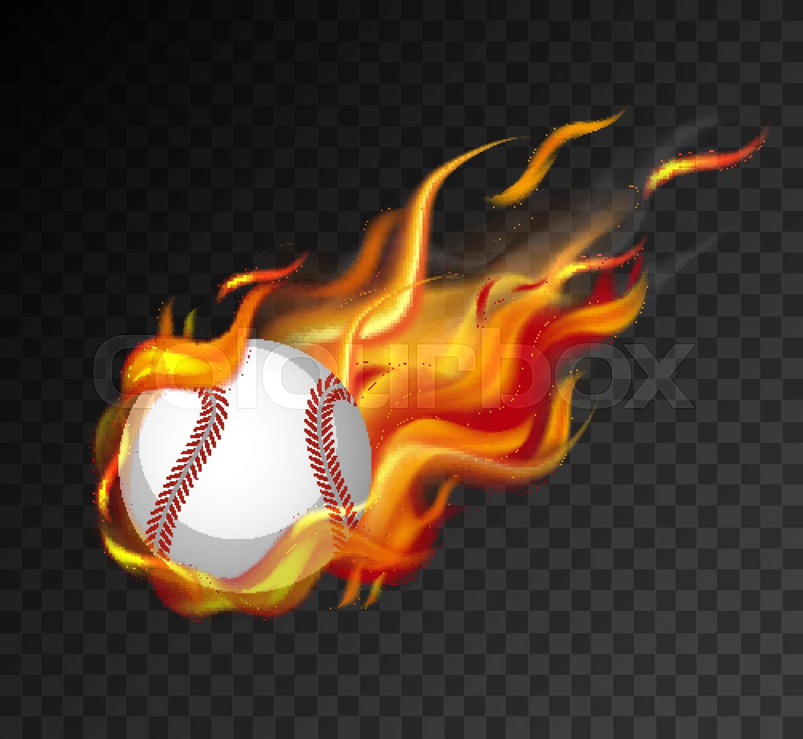Baseballs On Fire