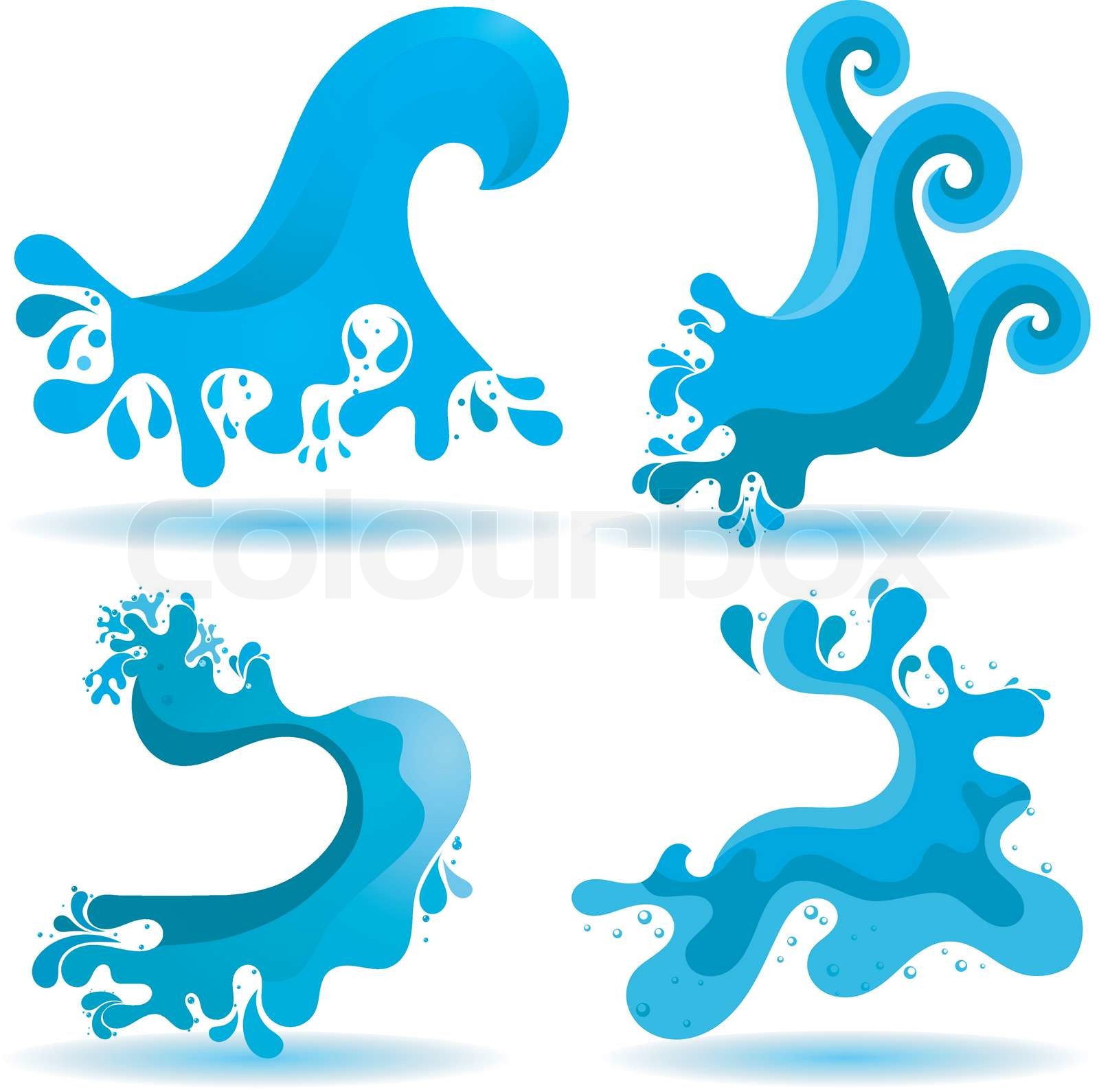 A set of signs of water EPS10 | Stock vector | Colourbox