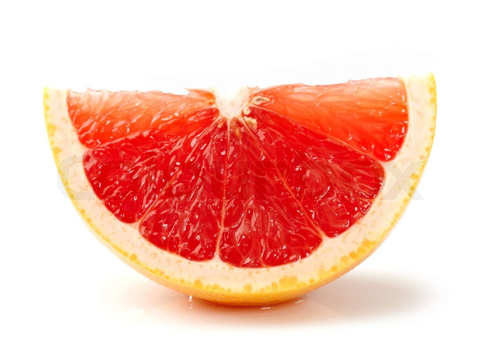 grapefruit, scheibe, rot | Stock Bild | Colourbox