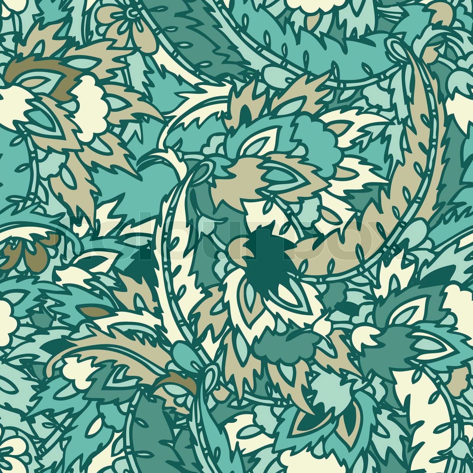 mønster, indisk, sjalsmønstret | Stock vektor | Colourbox