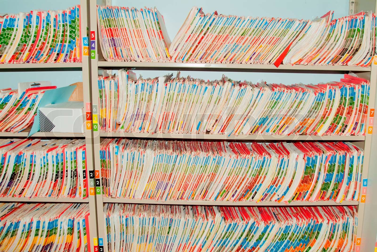 Medical Records folders | Stock image | Colourbox