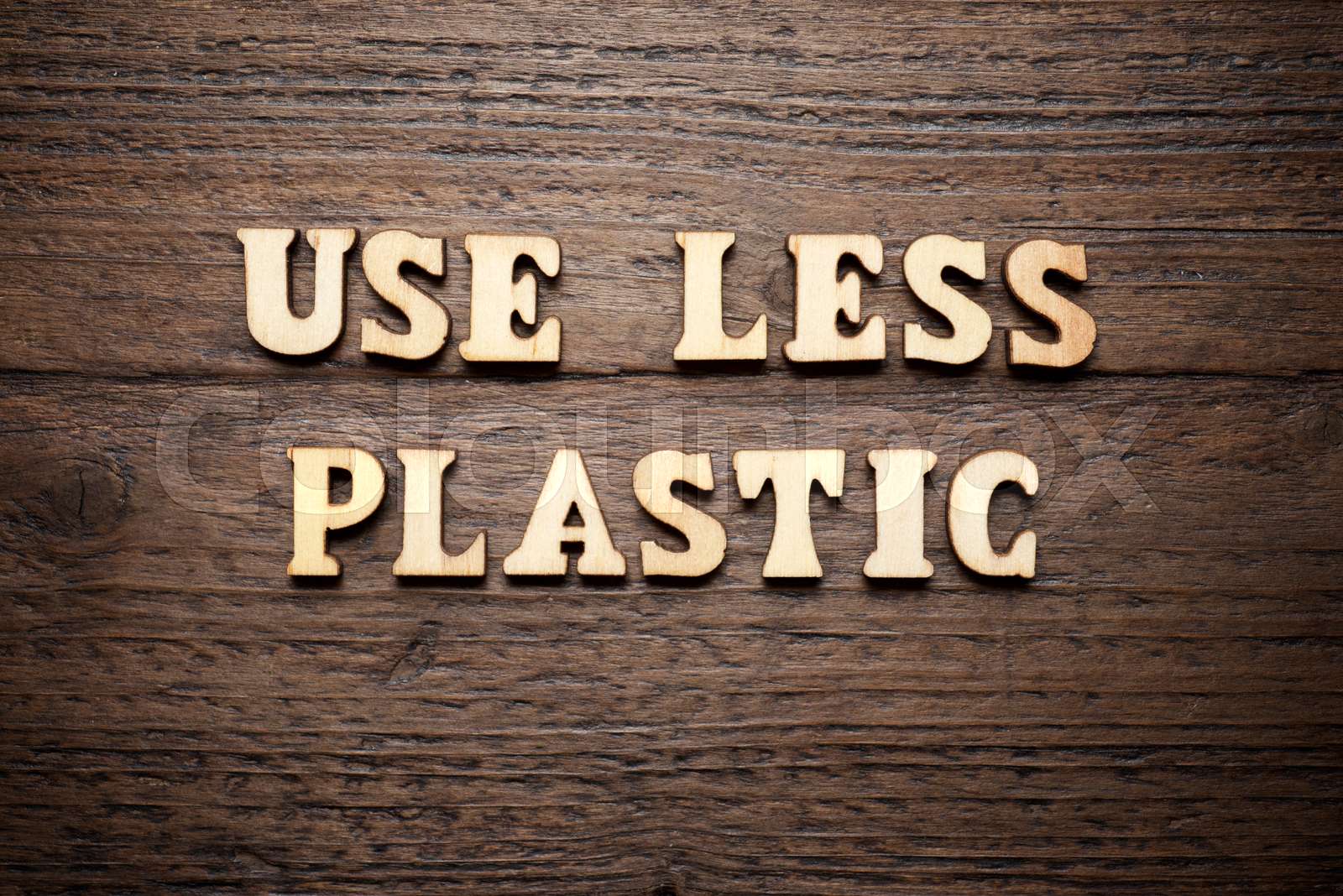 Use less plastic | Stock image | Colourbox