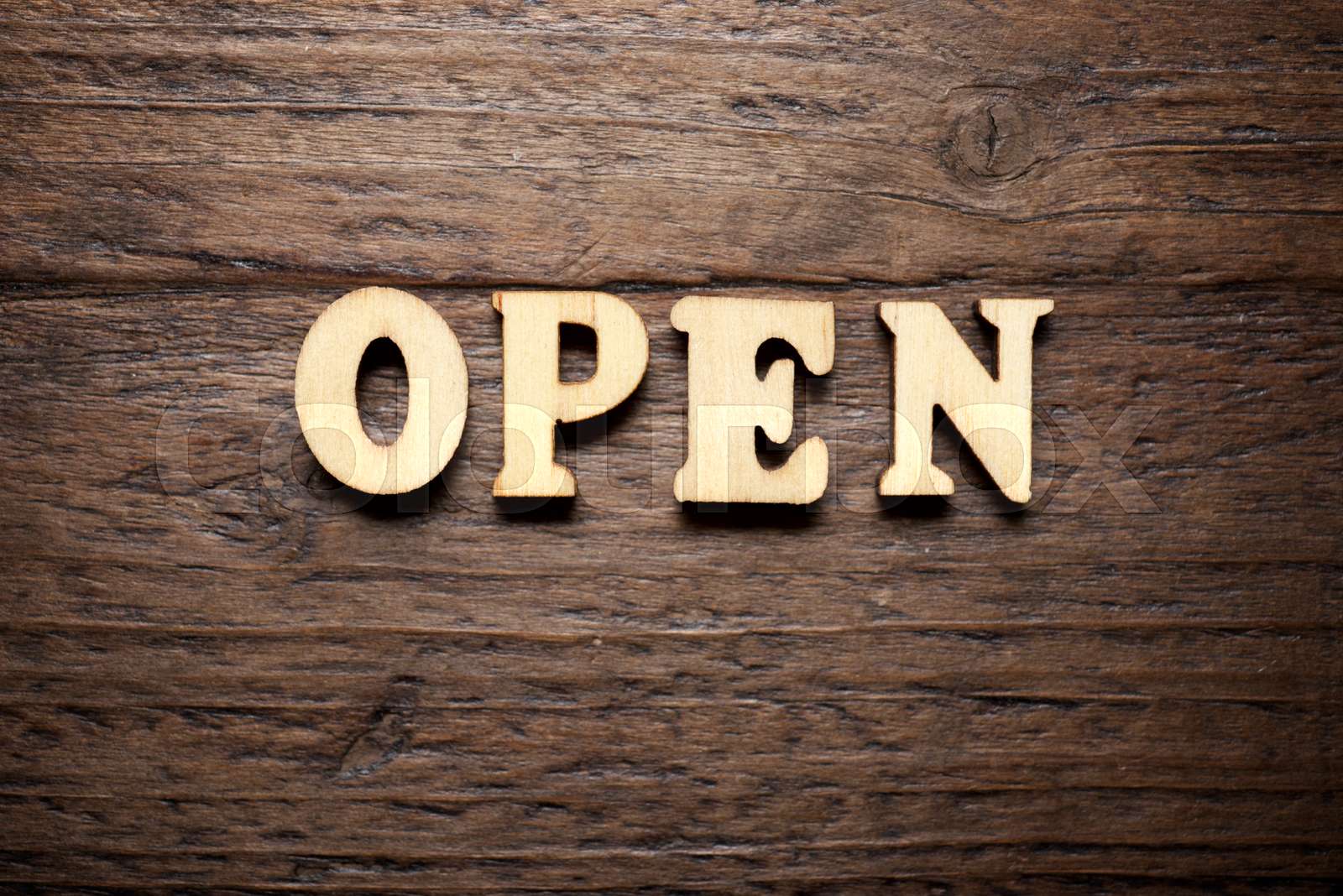 Open word view | Stock image | Colourbox