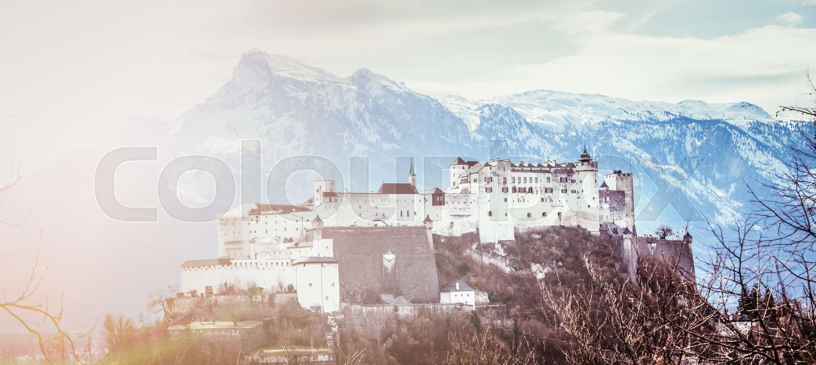 Fortress Hohensalzburg: Beautiful medieval castle in Austria, tourist ...