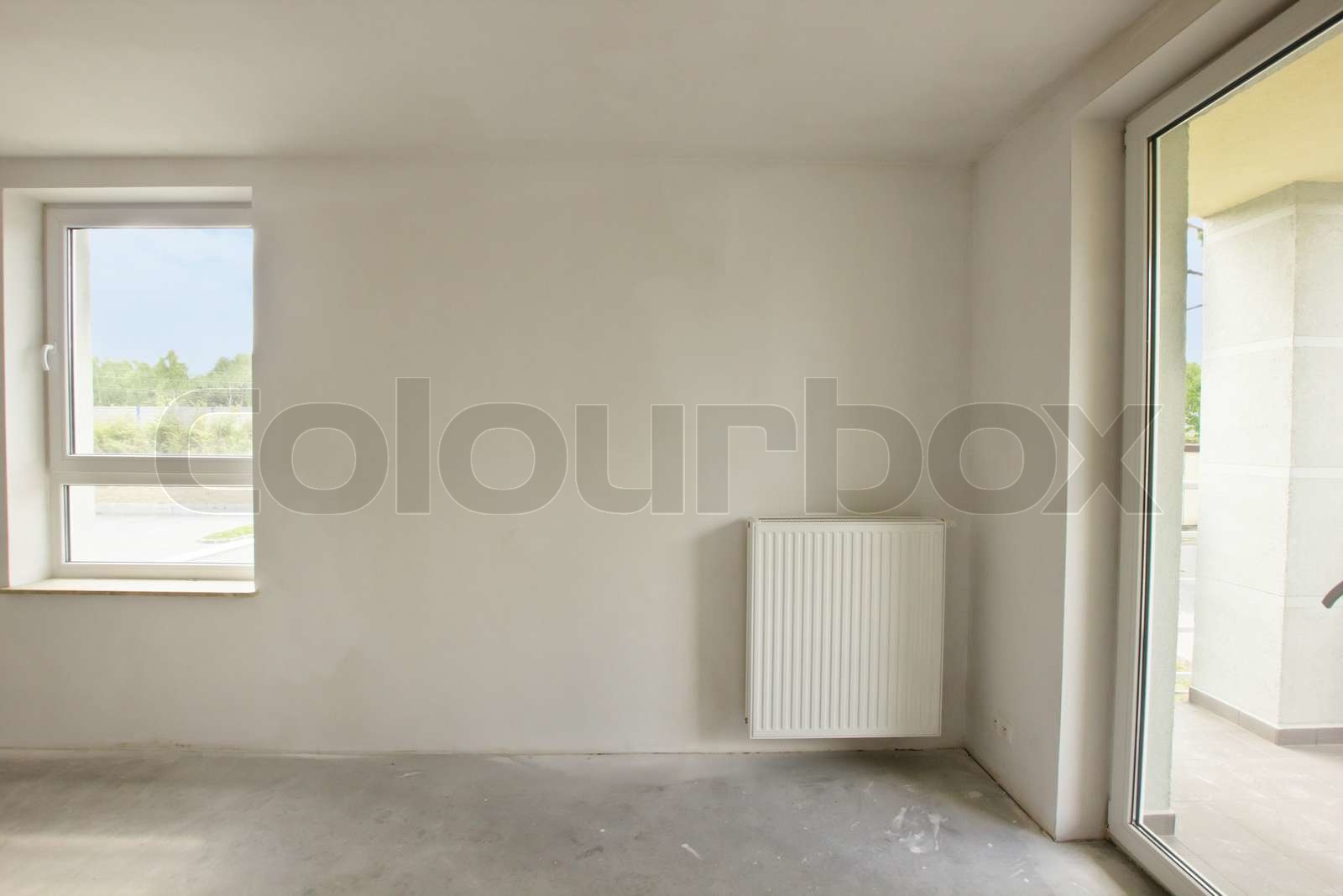 New construction, room interior | Stock image | Colourbox