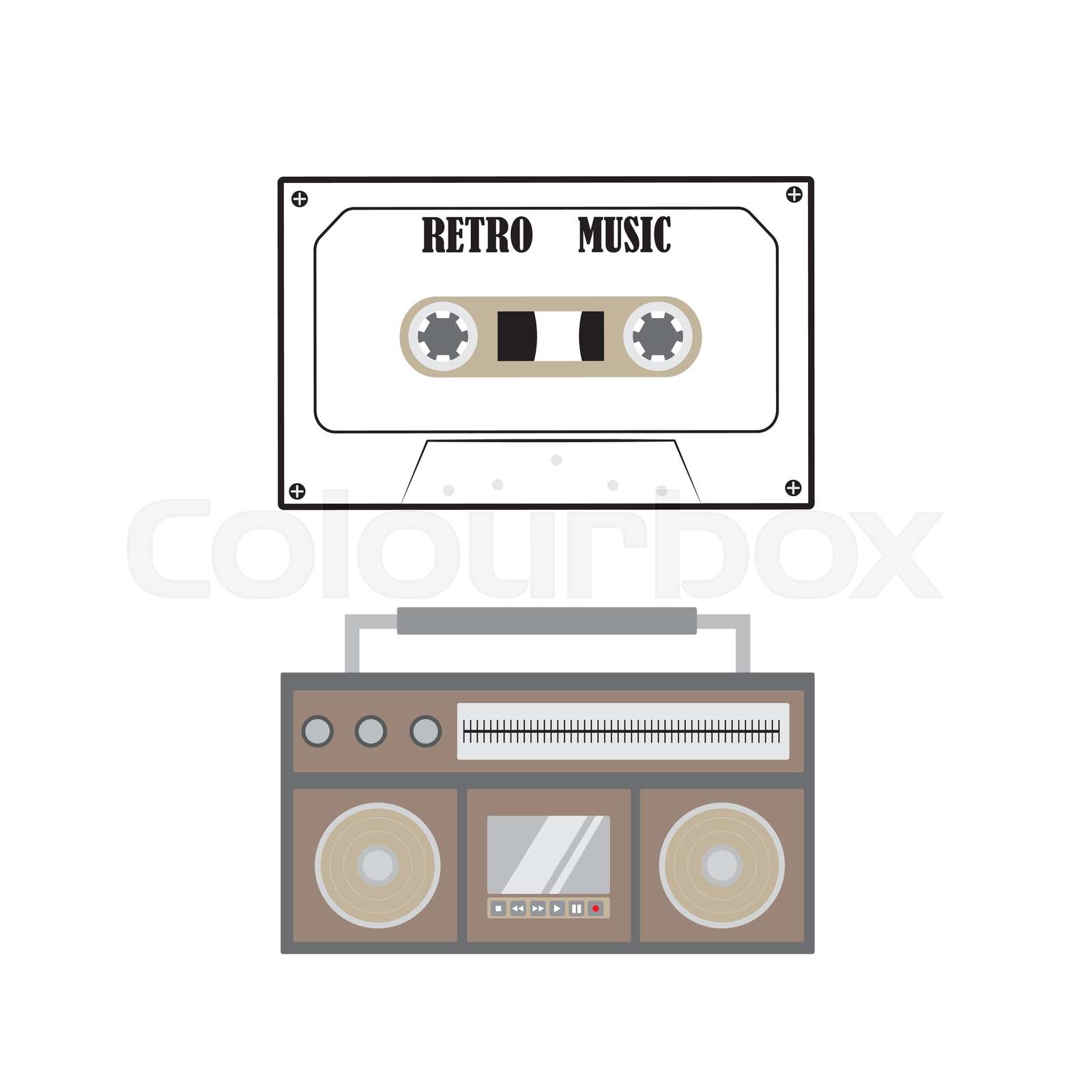 symbol, lytte, musik | Stock vektor | Colourbox