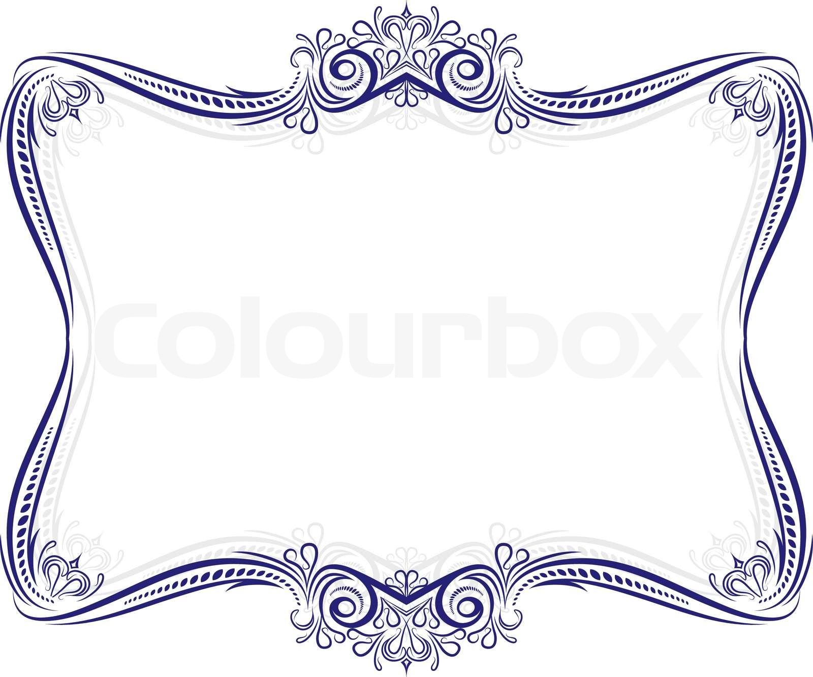 Decorative frame with shadow | Stock vector | Colourbox