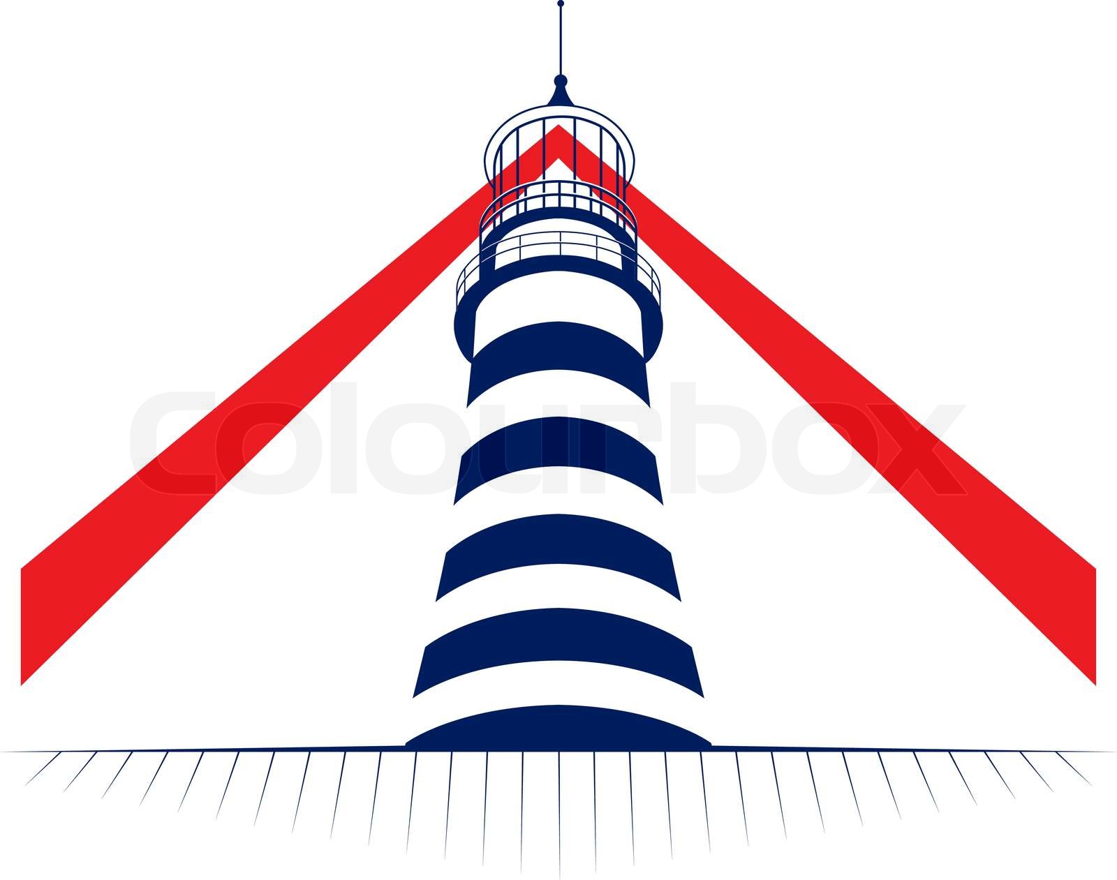 lamp of lighthouse tower icon | Stock vector | Colourbox