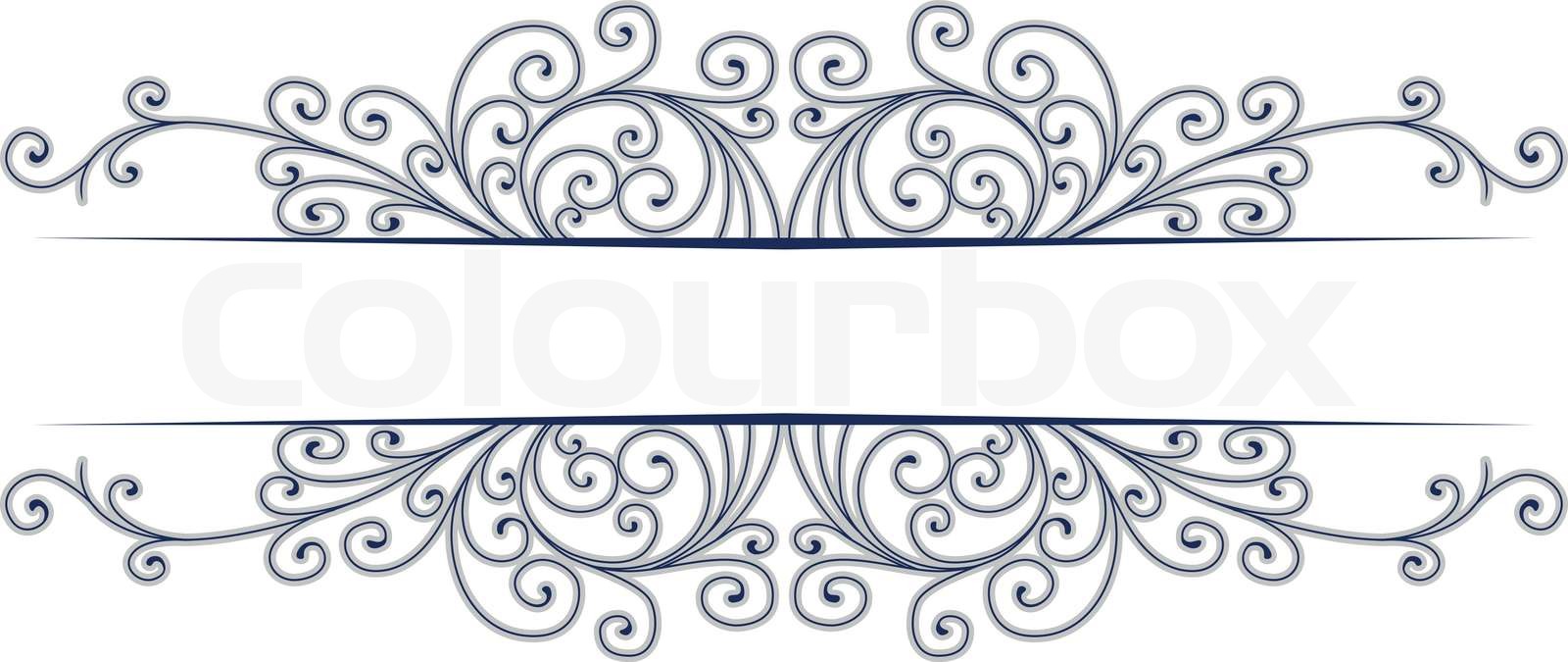 stylish design vector border | Stock vector | Colourbox