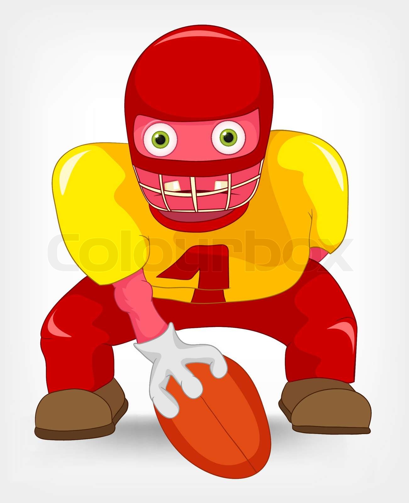 Funny Monster Rugby | Stock vector | Colourbox