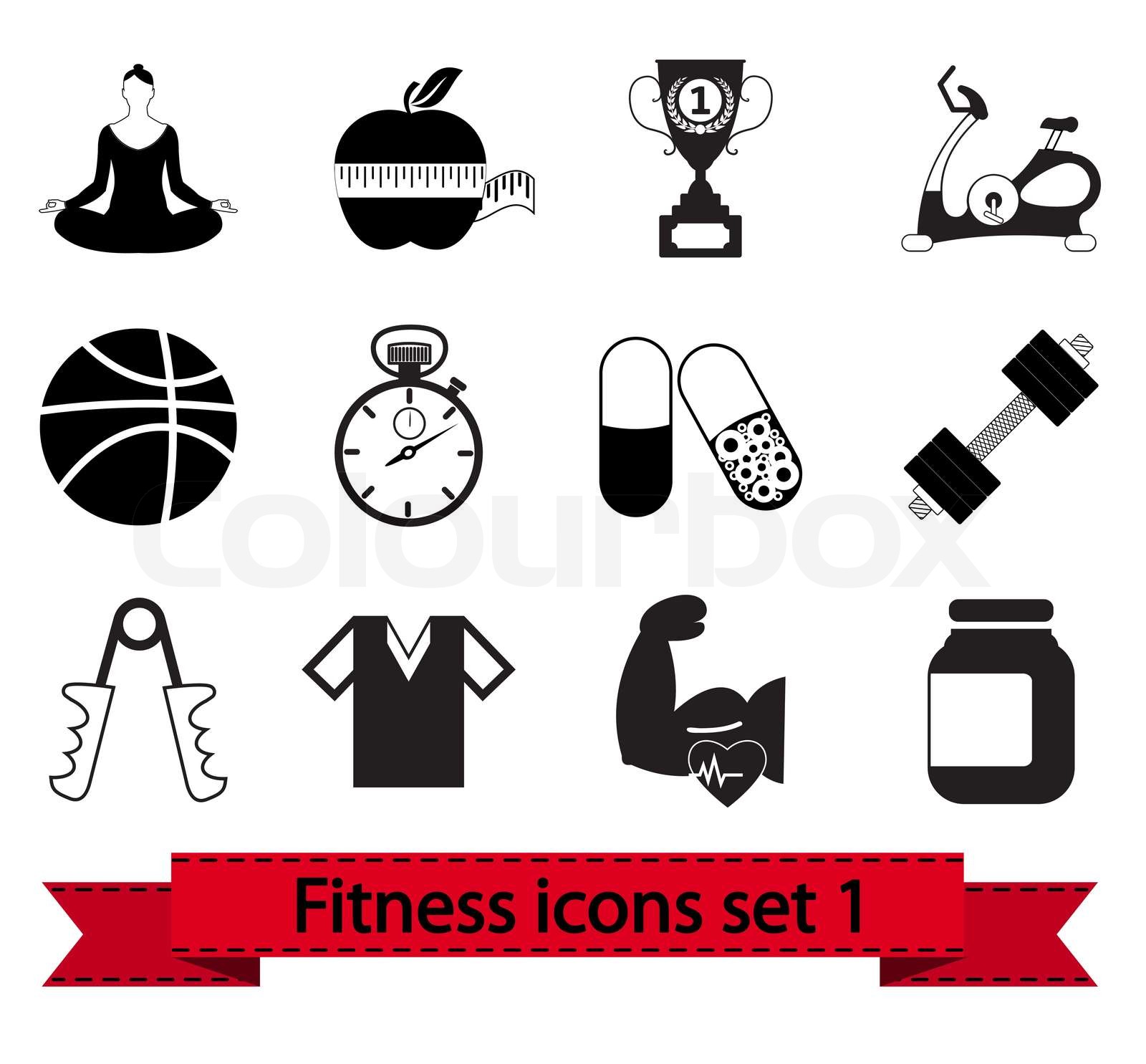 Fitness-Symbol 1 | Stock-Vektor | Colourbox