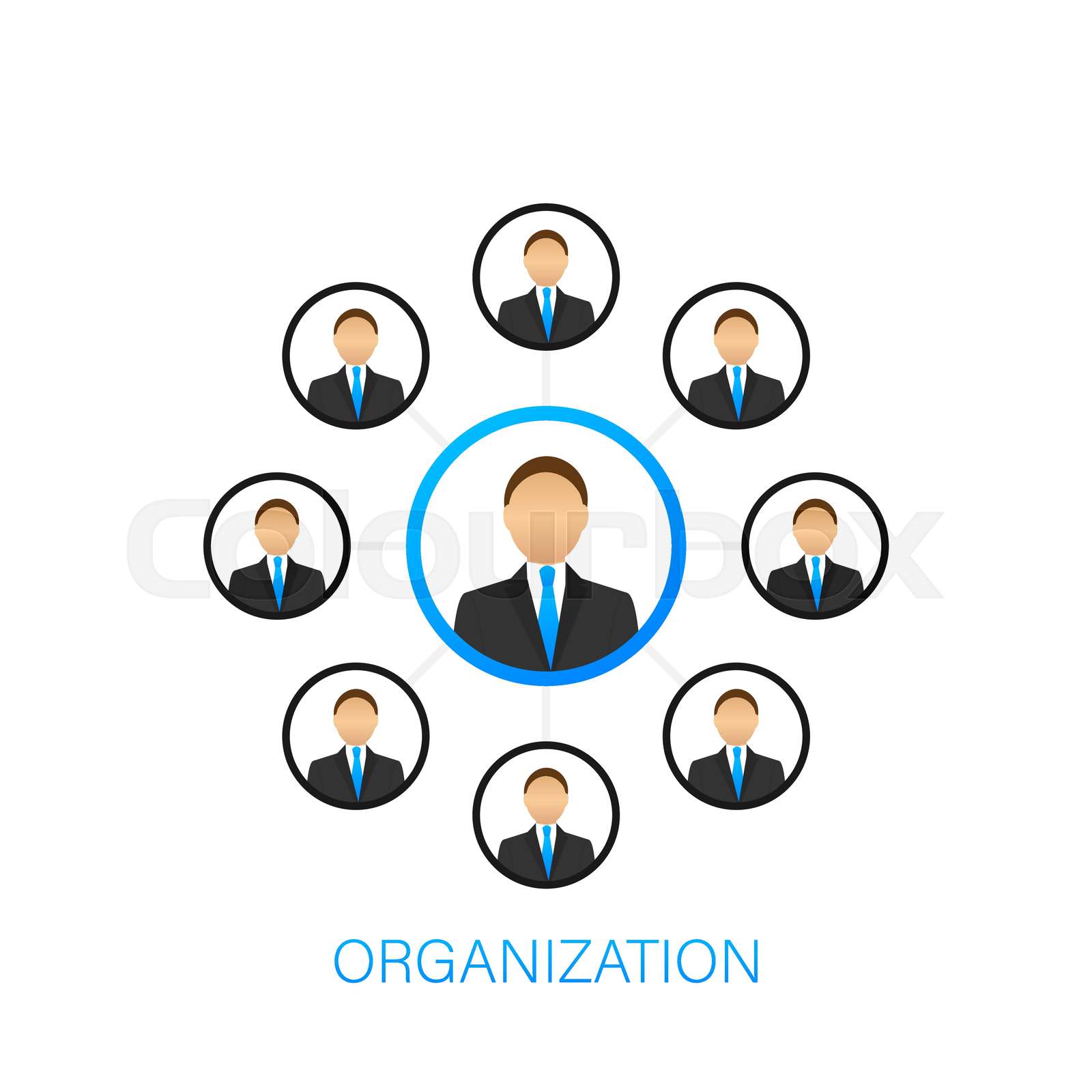 Organization chart. Organizational structure. Business and commerce ...