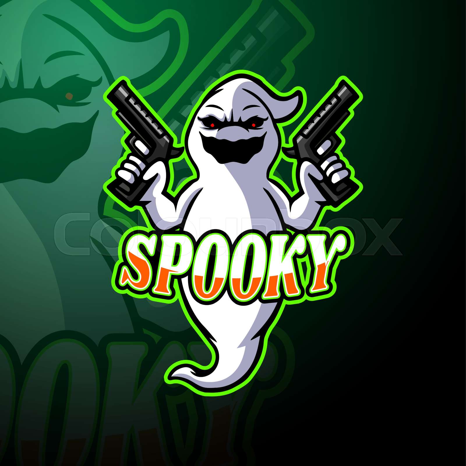 Spooky esport logo mascot design | Stock vector | Colourbox
