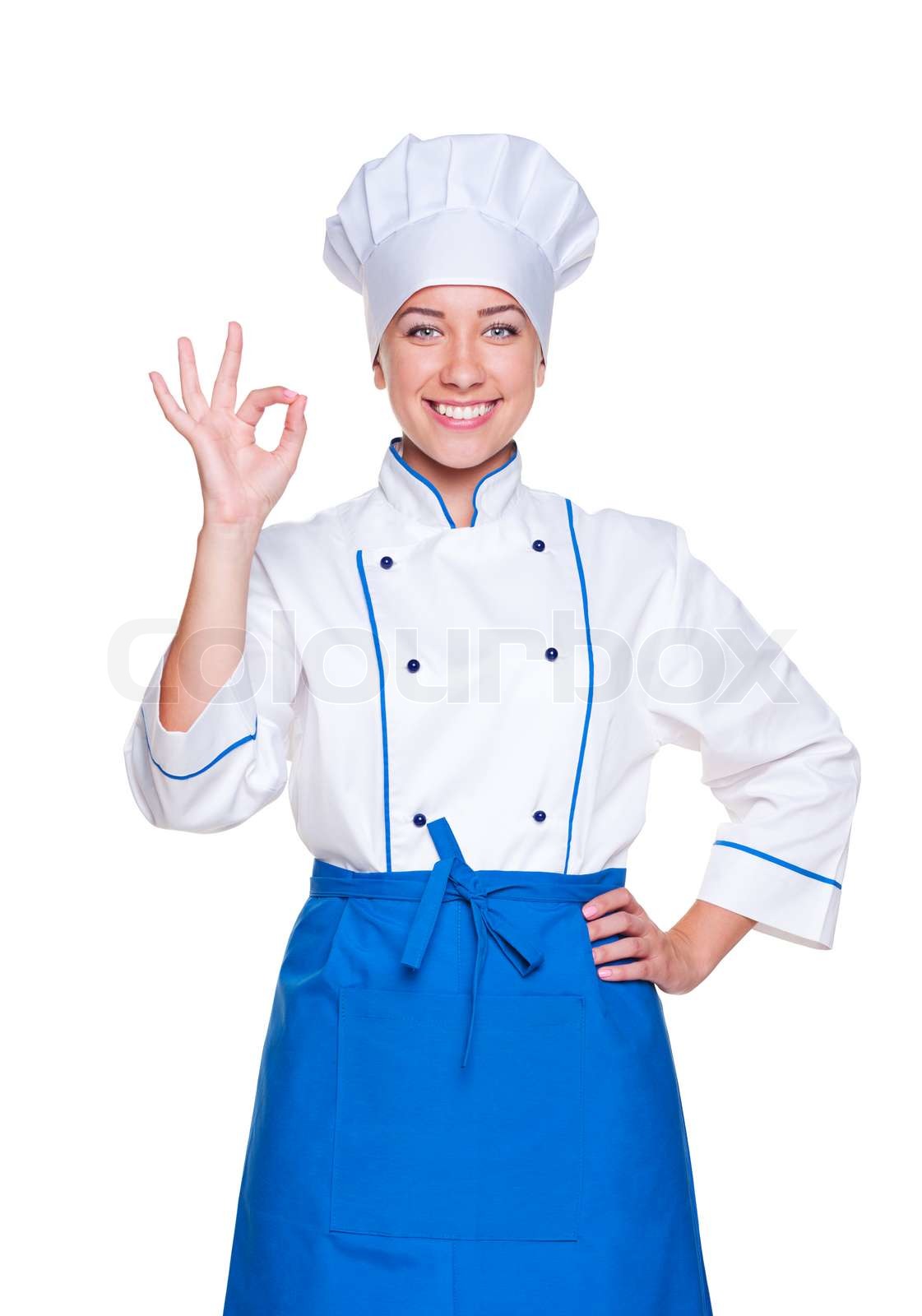 successful cook in uniform | Stock image | Colourbox