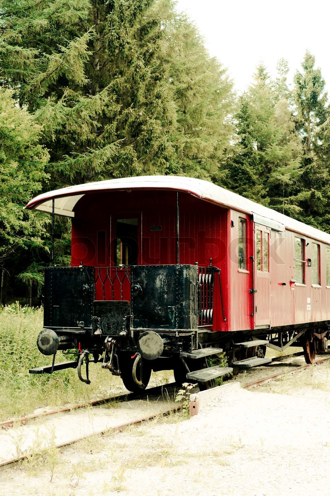 Old veteran train wagon | Stock image | Colourbox