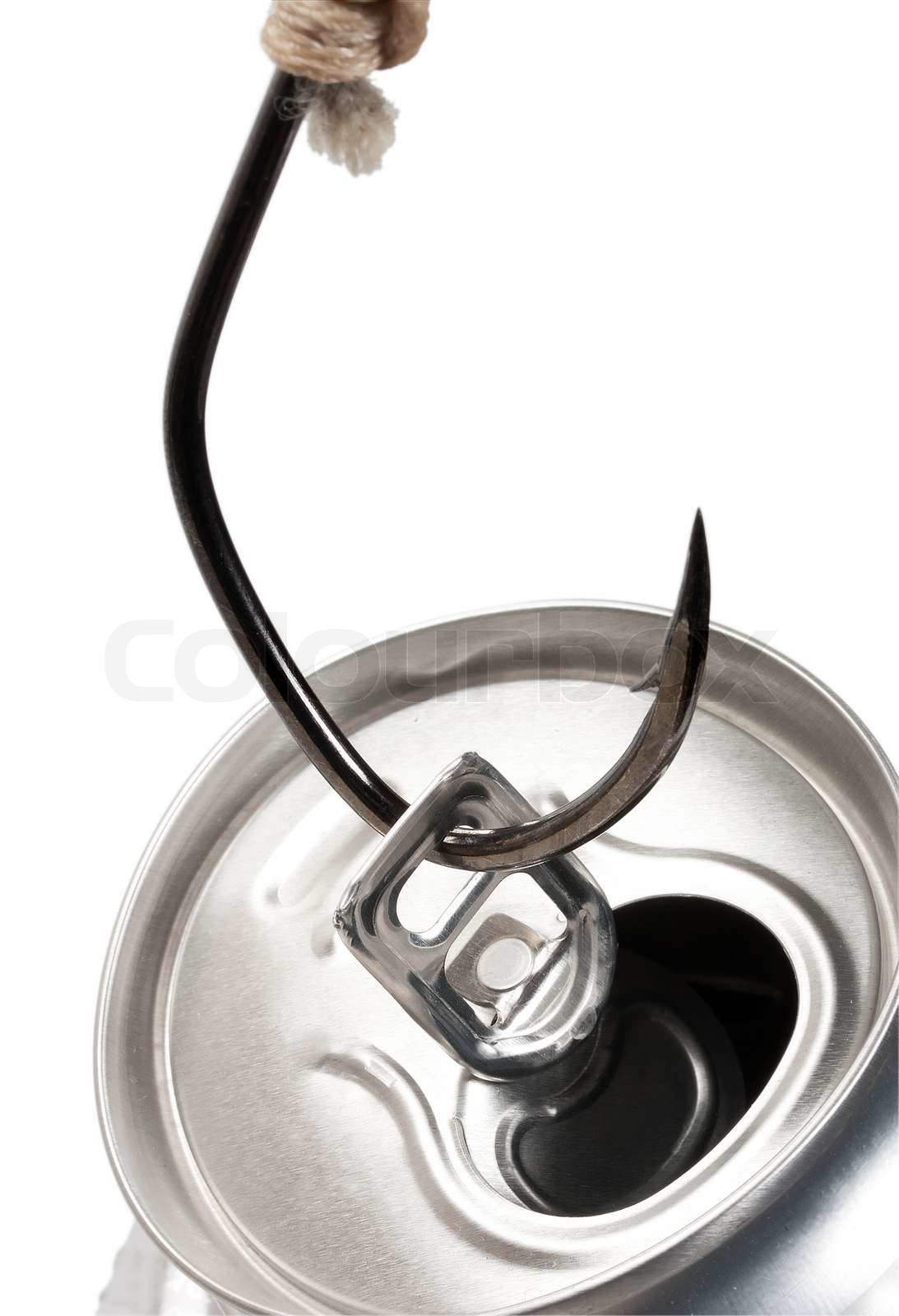 Fishing hook of the tin can | Stock image | Colourbox