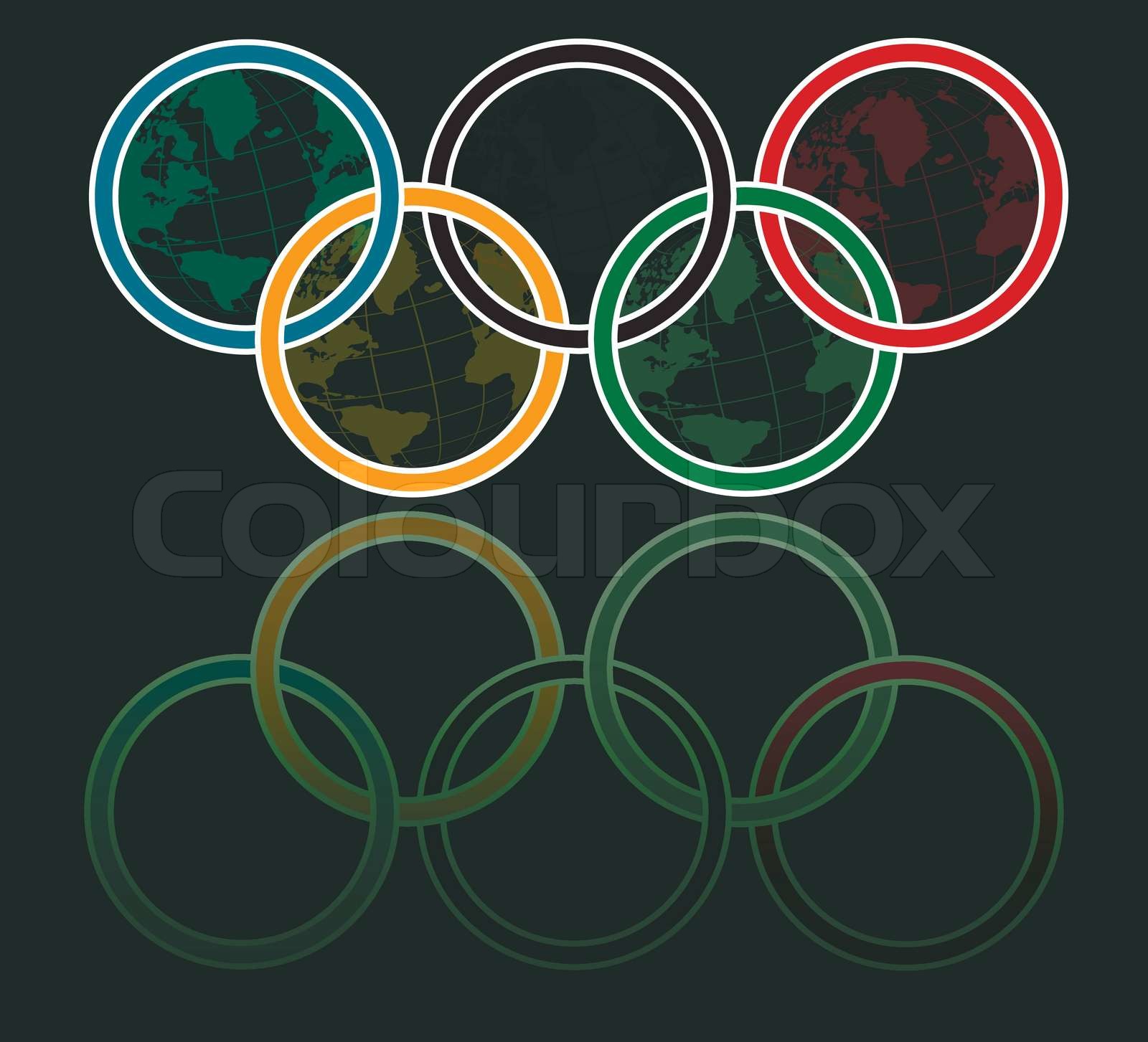 olimpic rings | Stock vector | Colourbox