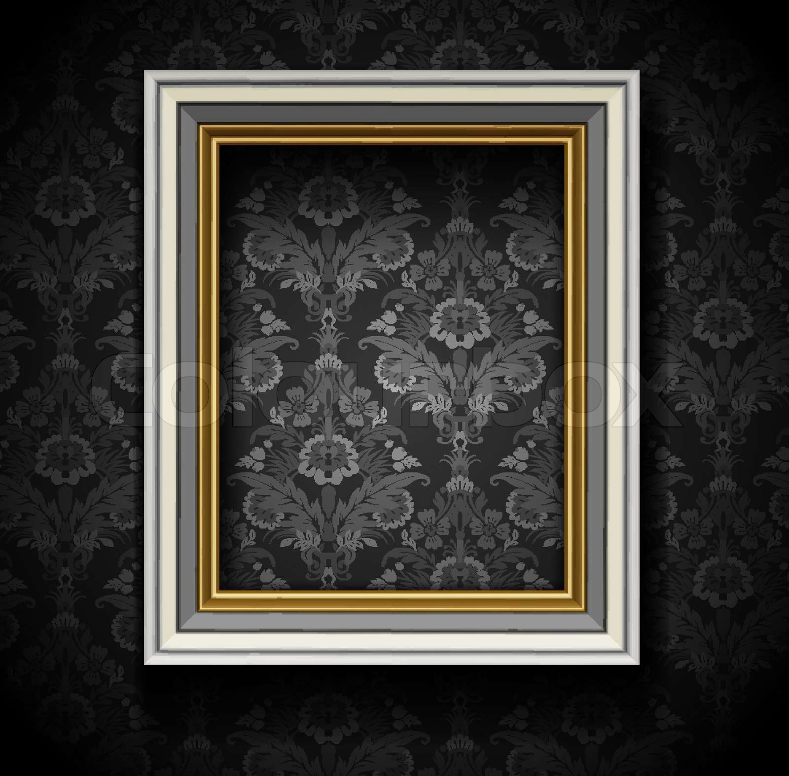 Picture Frame Wallpaper Background Photo Frame on Grunge Wall | Stock ...