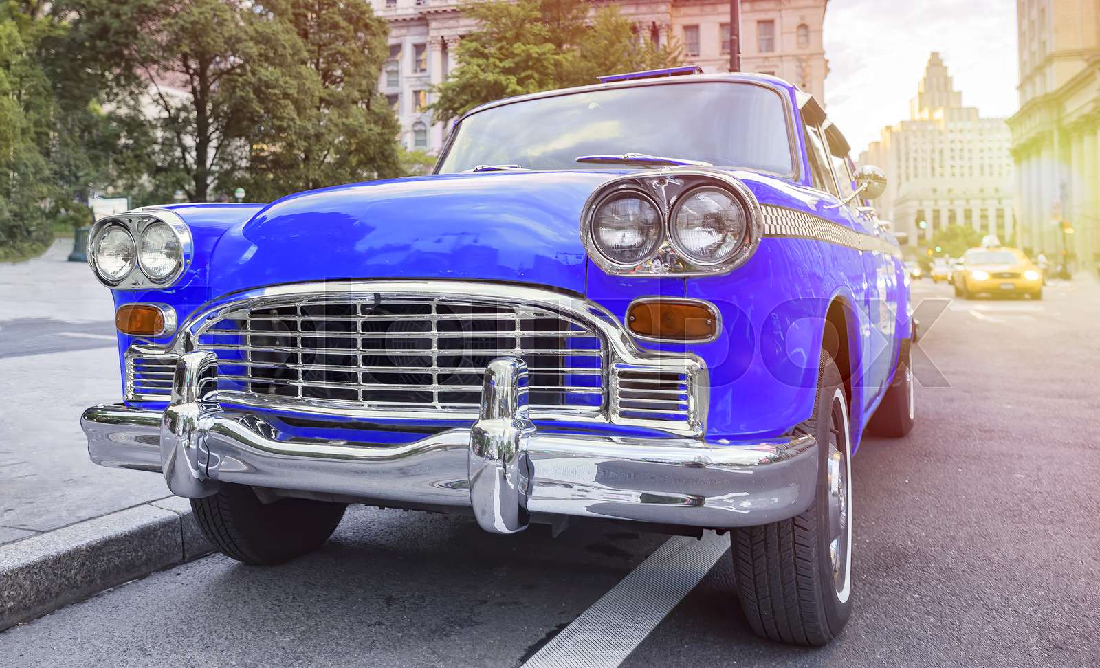 Checker Taxi Cab in Manhattan. The Checkered remains the most famous ...
