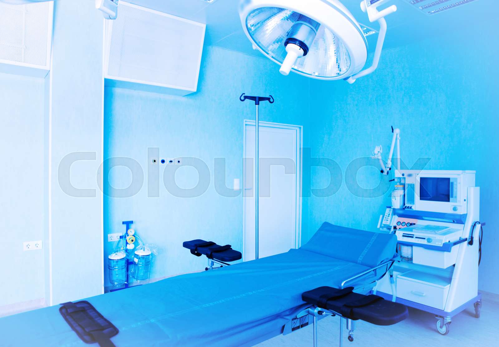 Image of medical ventilator. Hospital respiratory ventilation. Patient ...