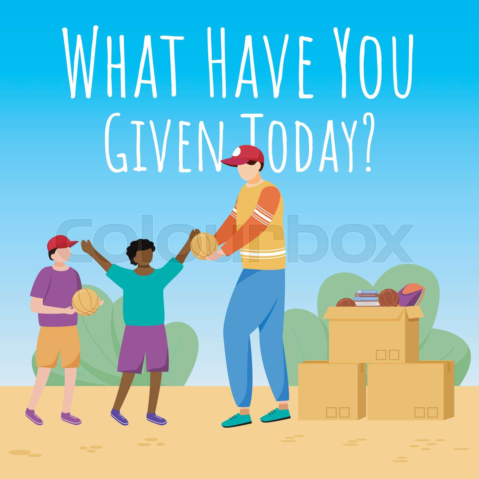 What have you given today social media post mockup | Stock vector ...