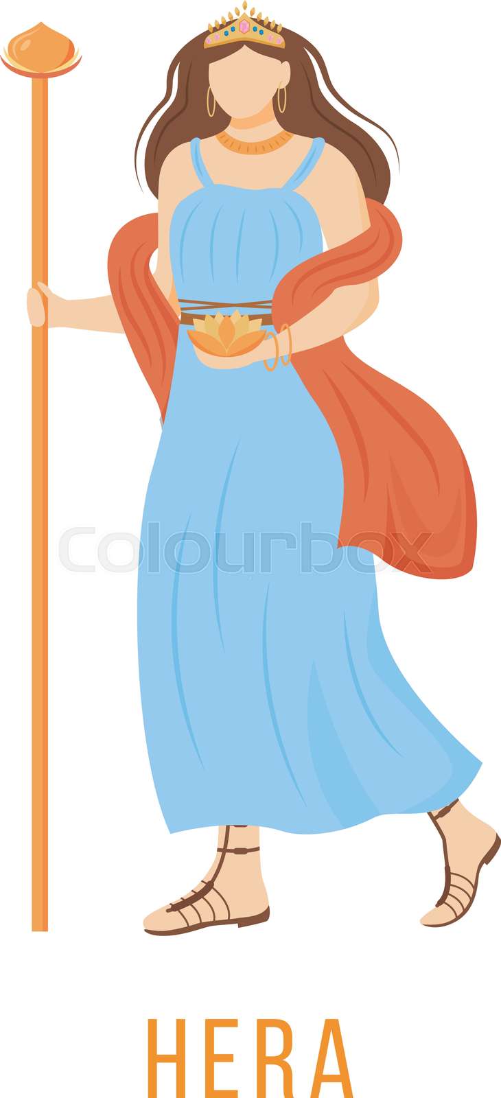 Hera flat vector illustration | Stock vector | Colourbox