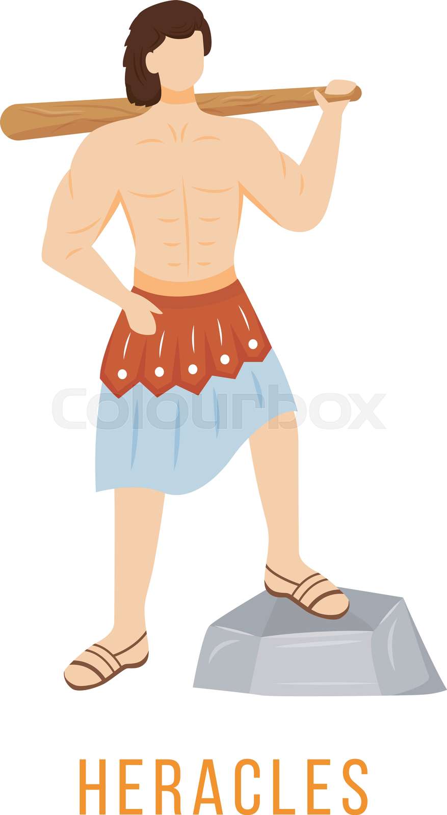 Heracles flat vector illustration | Stock vector | Colourbox