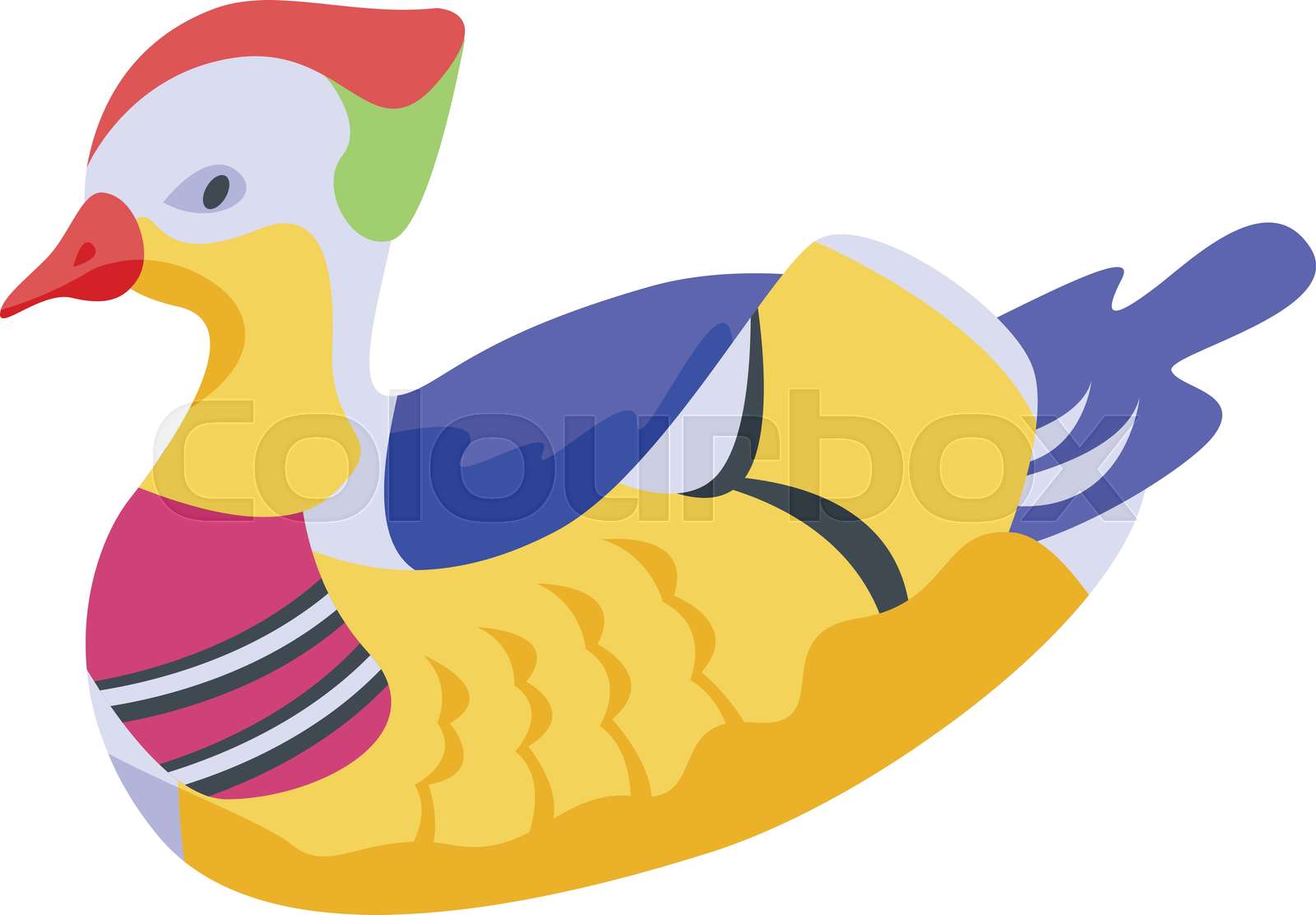 bunt, ente, icon | Stock-Vektor | Colourbox