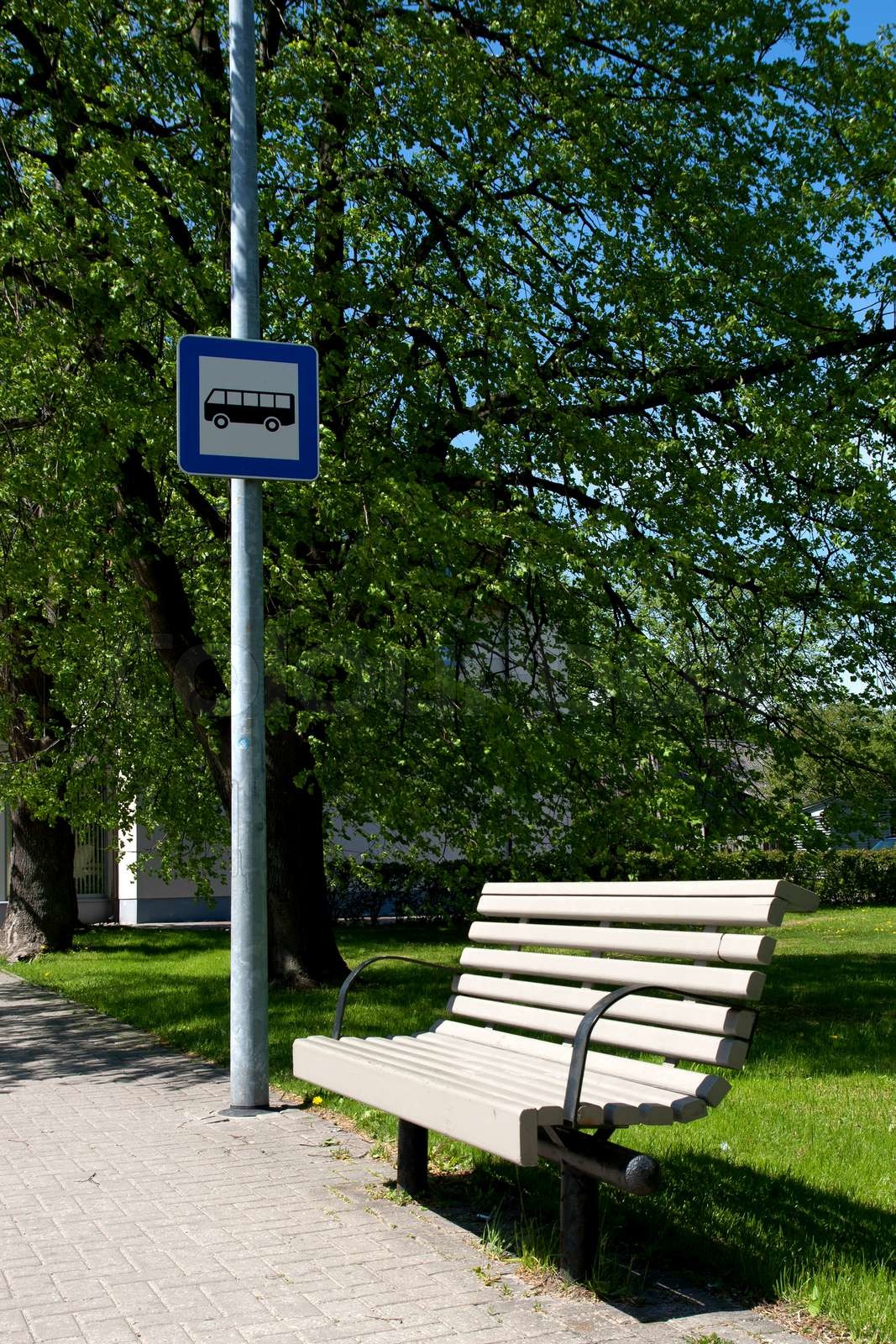Bus stop | Stock image | Colourbox